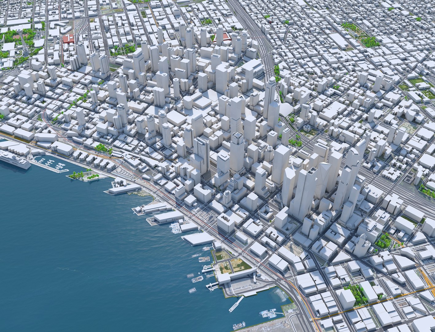 Seattle Downtown Washington USA Model - TurboSquid 1989767