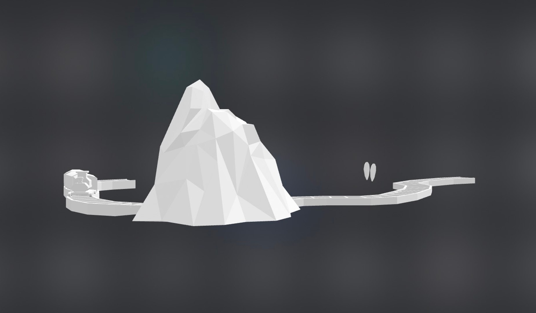 3D cave train rail model - TurboSquid 1340224