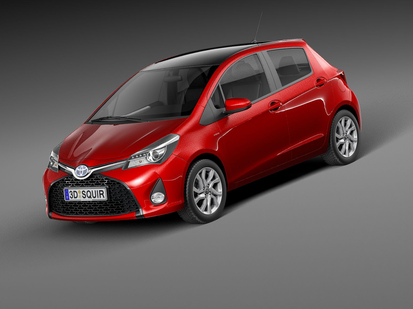 3d Model 2015 Toyota Hatchback