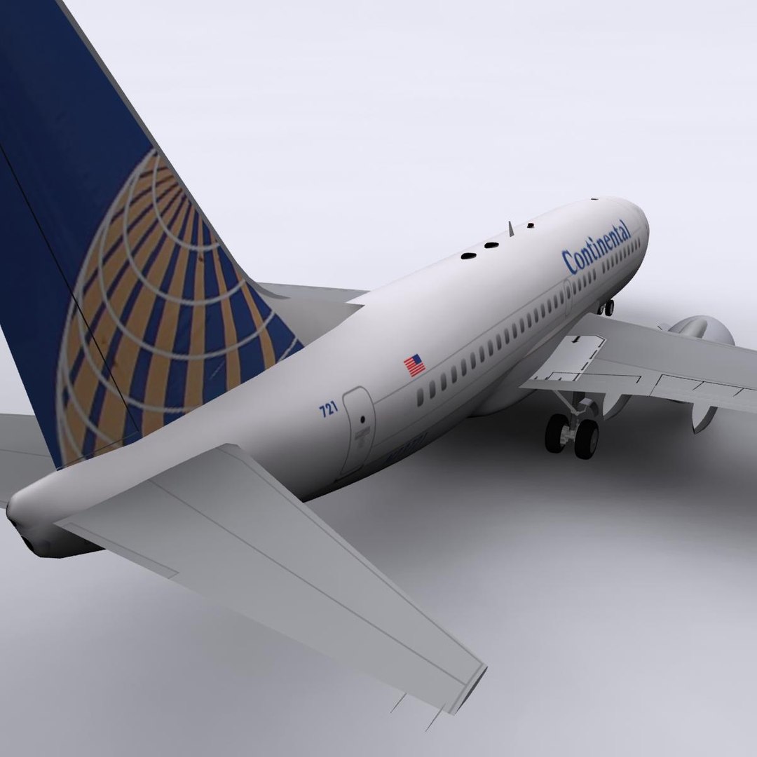 3ds Max B 737-700 Continental Airlines