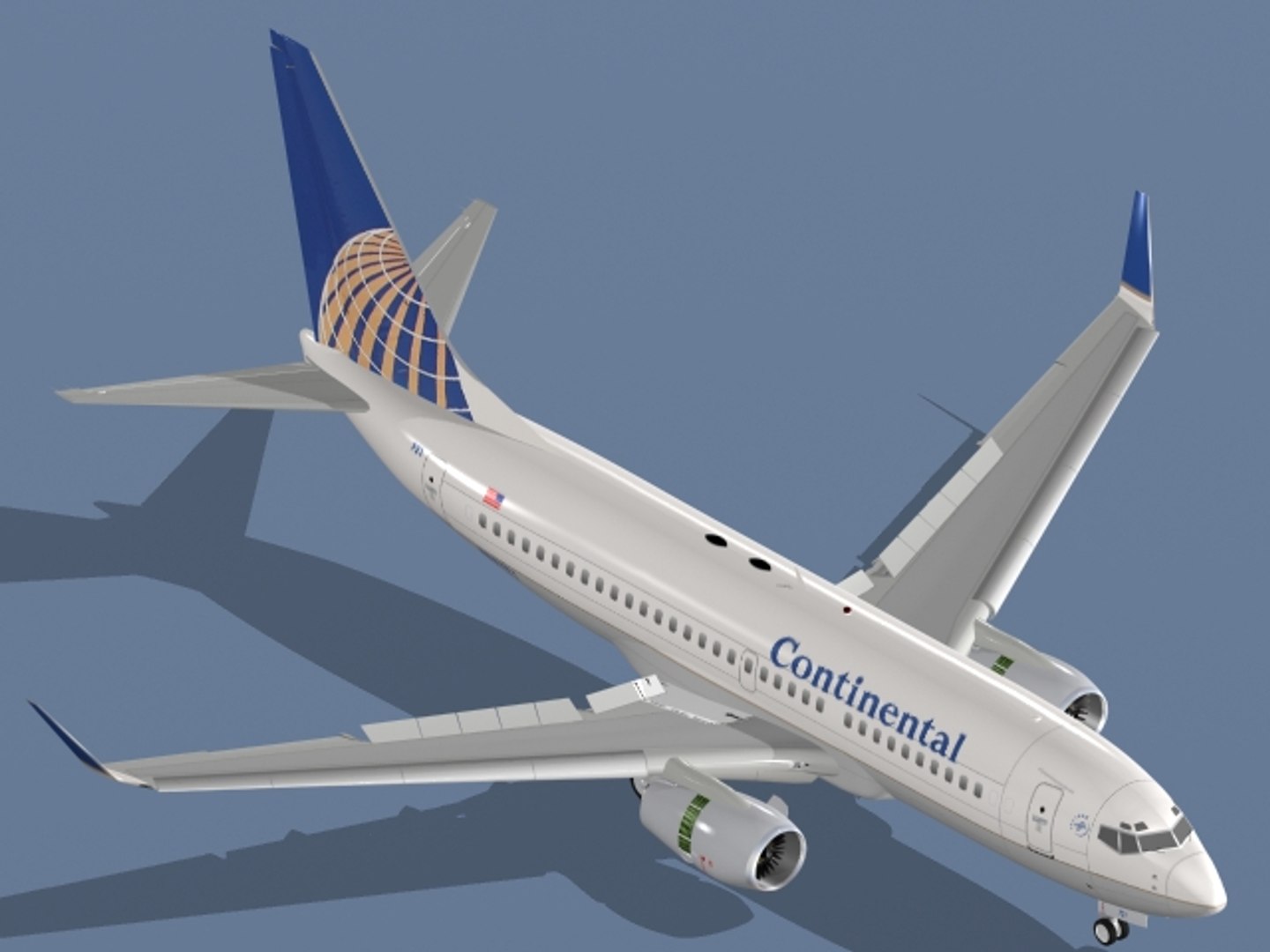 3ds Max B 737-700 Continental Airlines