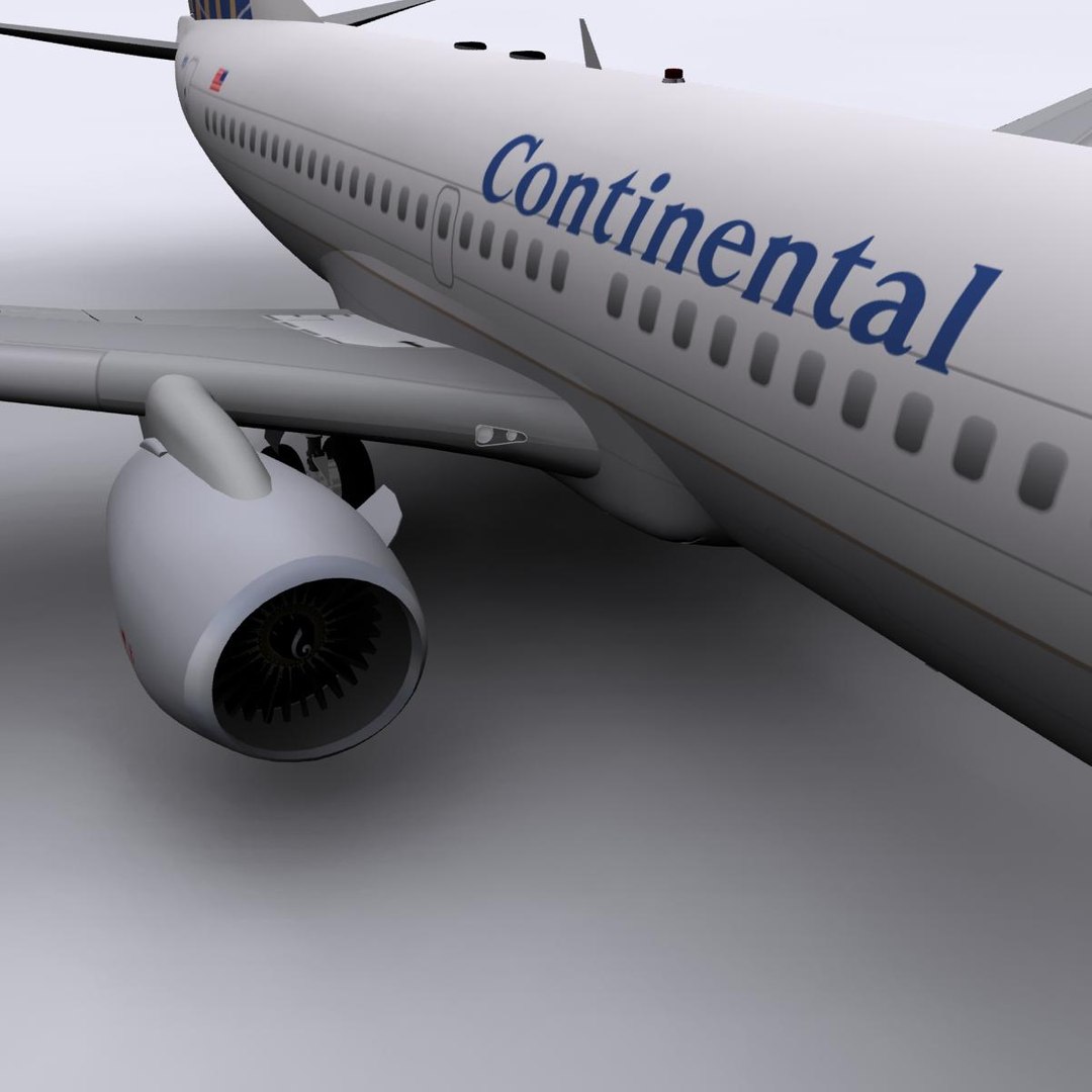 3ds Max B 737-700 Continental Airlines