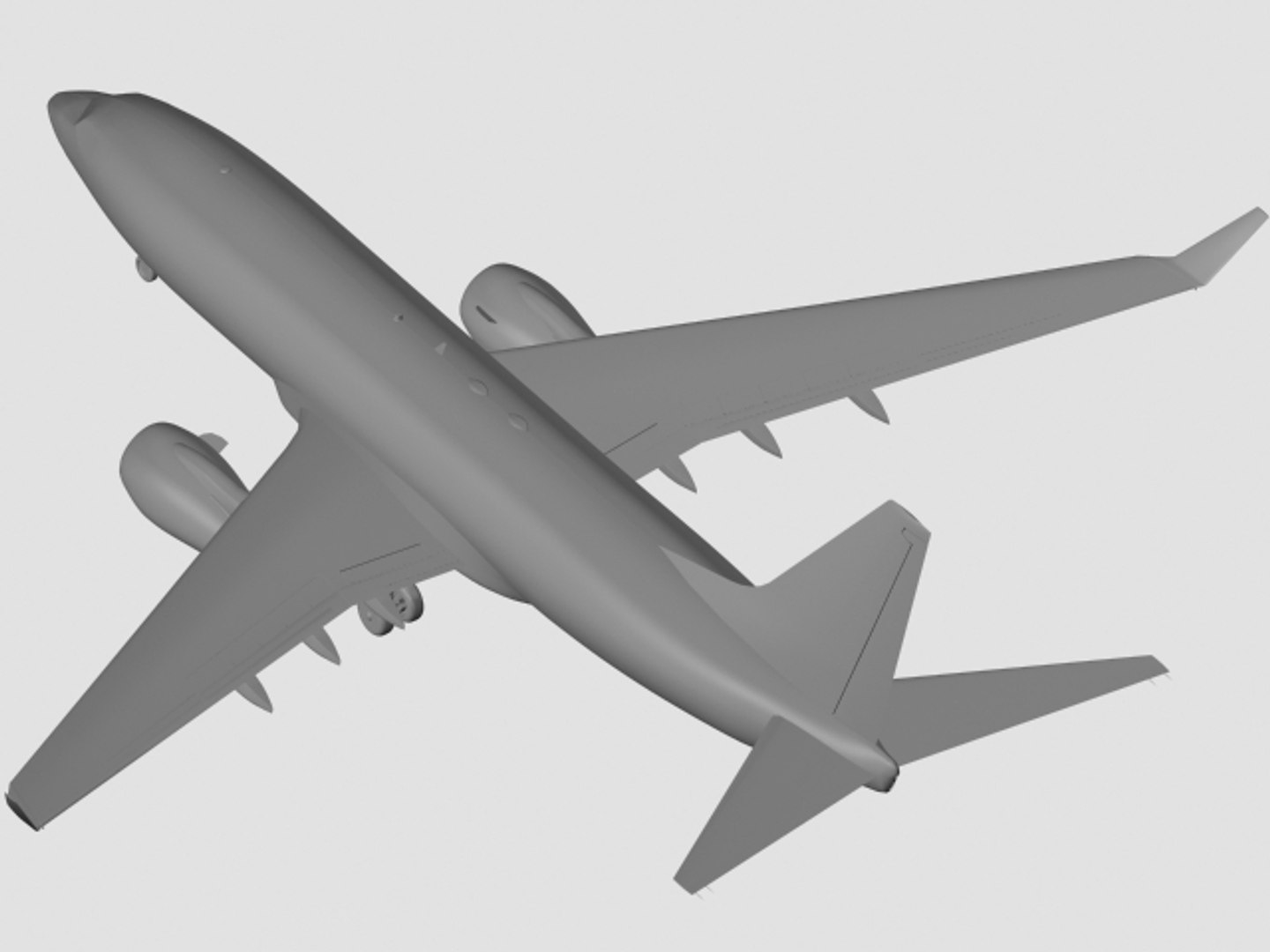 3ds Max B 737-700 Continental Airlines