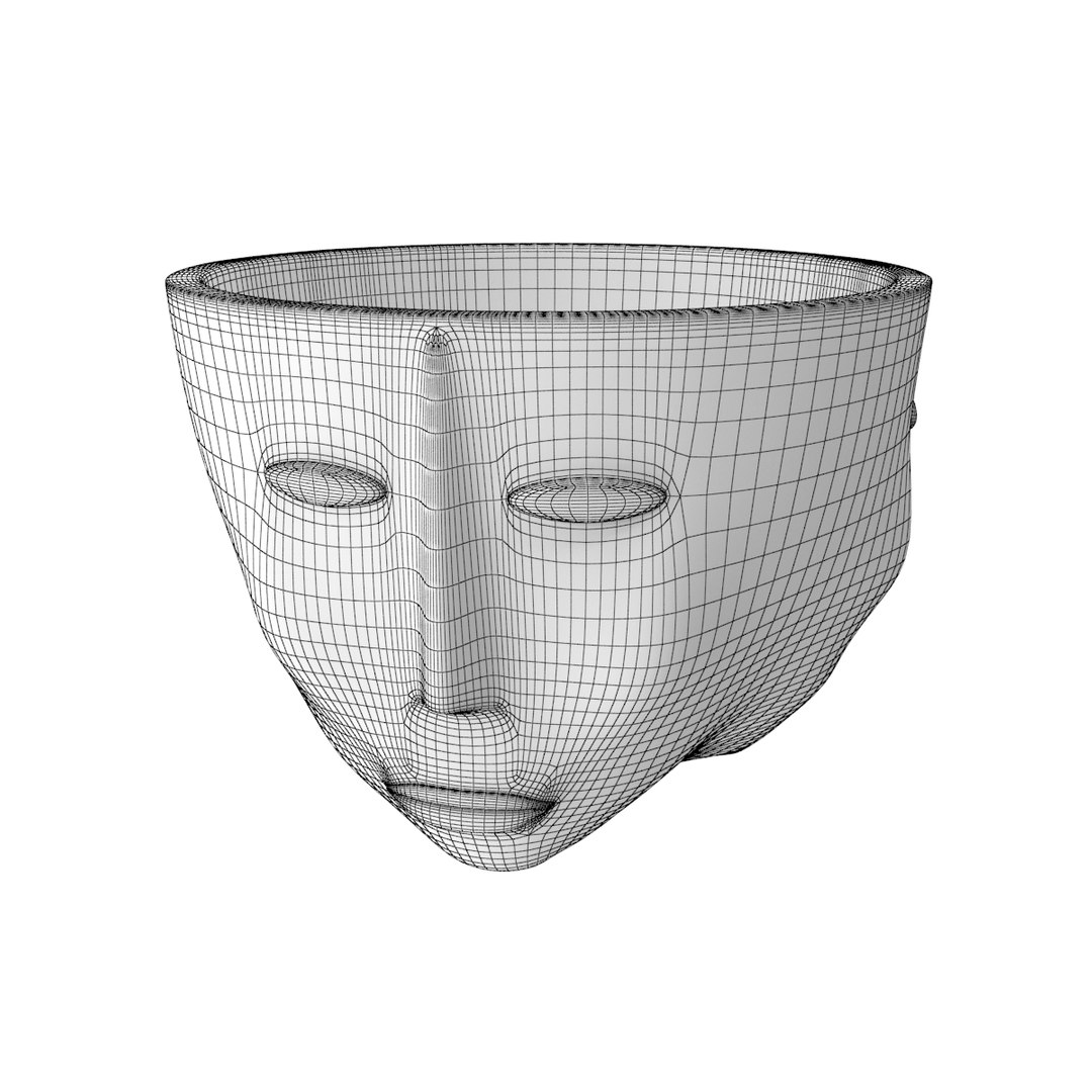 Ceramic Faces 3d Model
