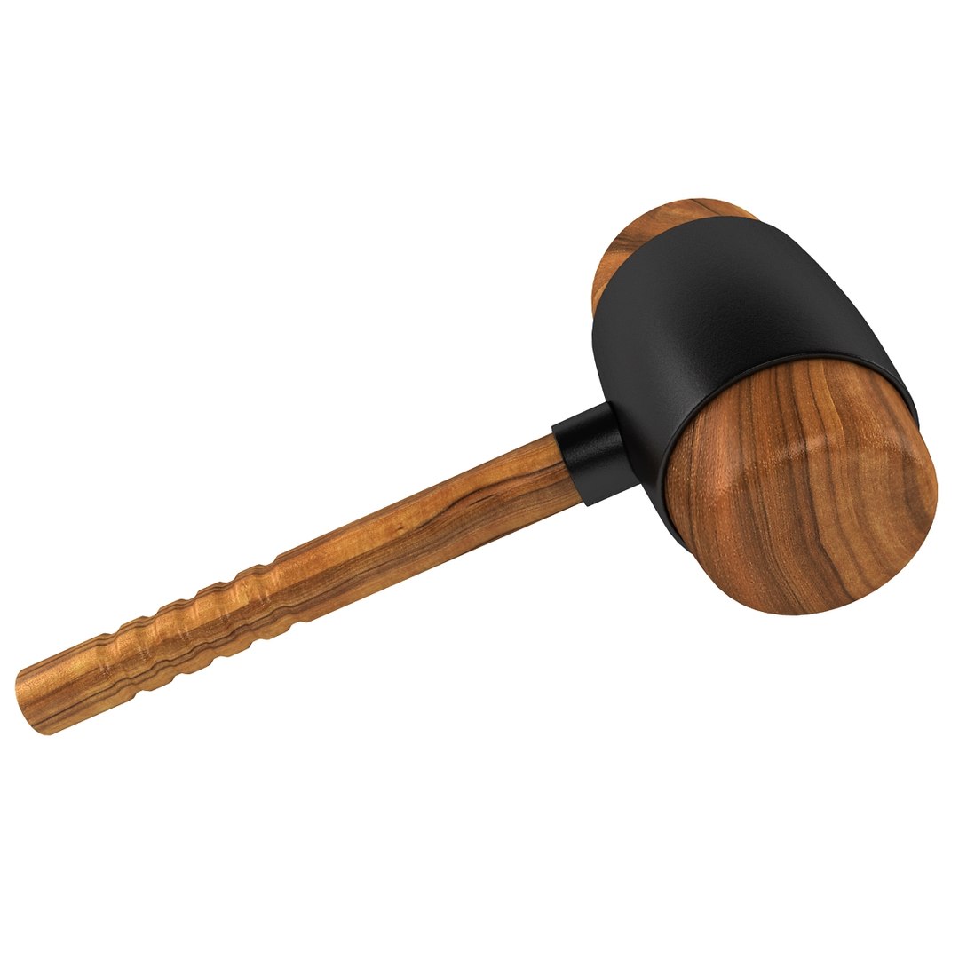 3d Wooden Mallet Model