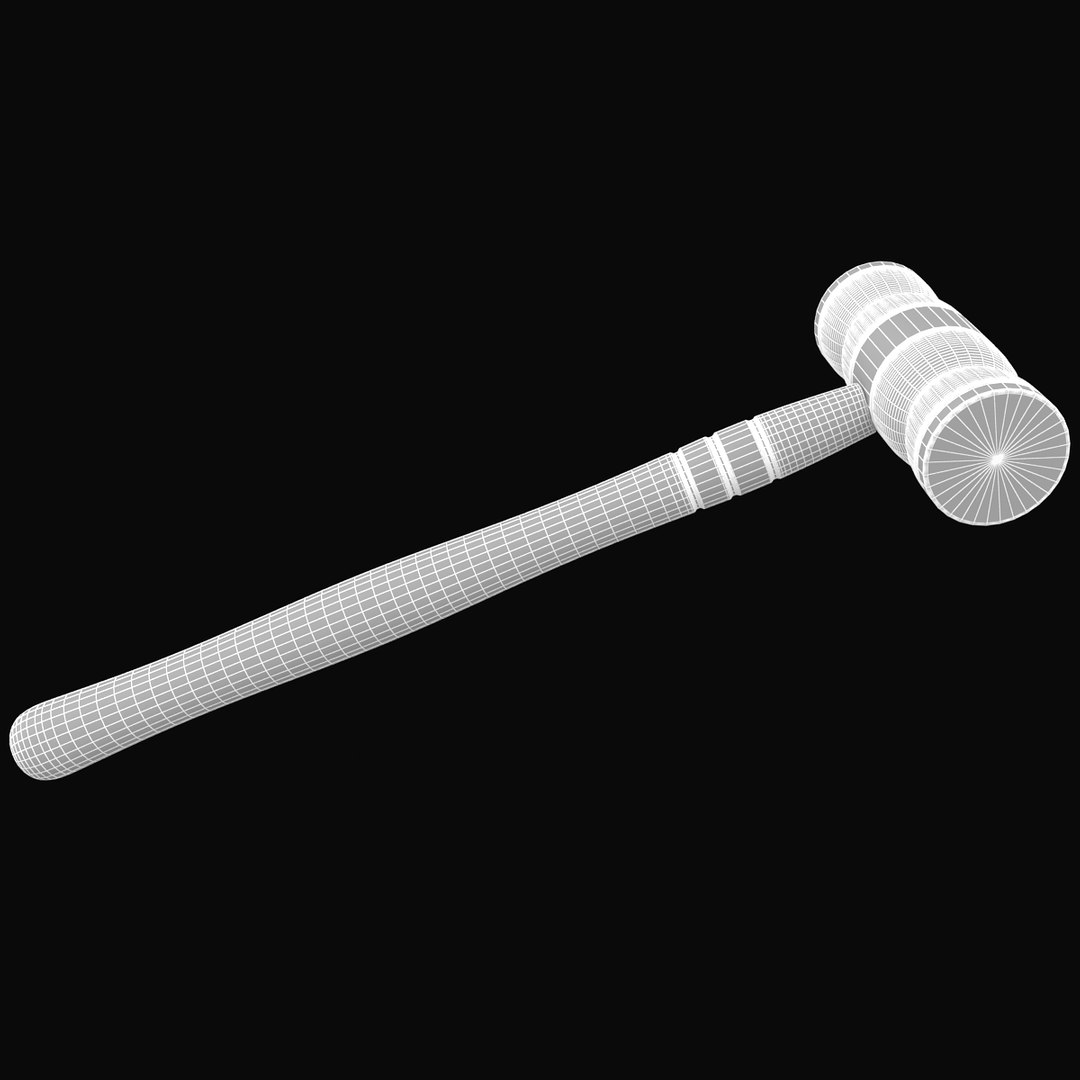 3d Wooden Mallet Model