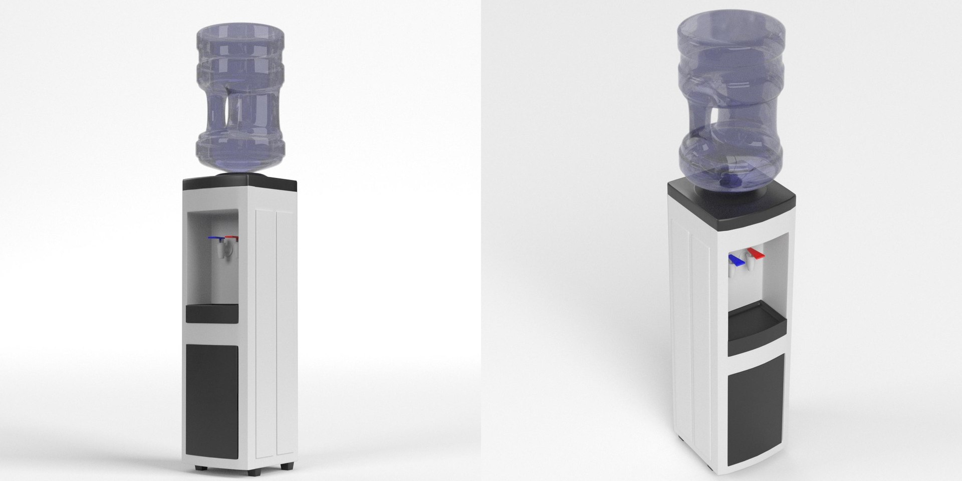 Rectangular Water Cooler 3D Model - TurboSquid 2020883