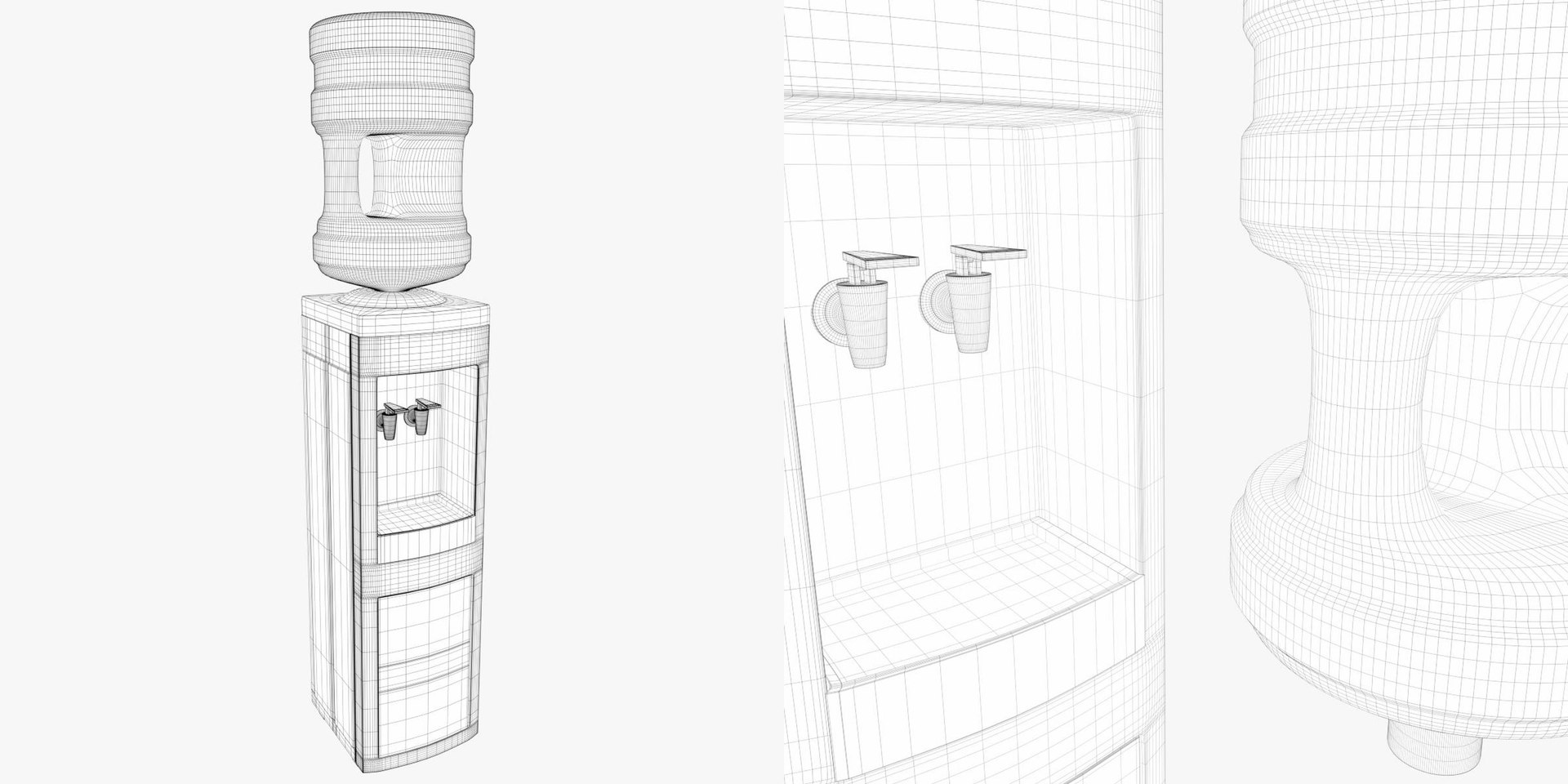 Rectangular Water Cooler 3D Model - TurboSquid 2020883