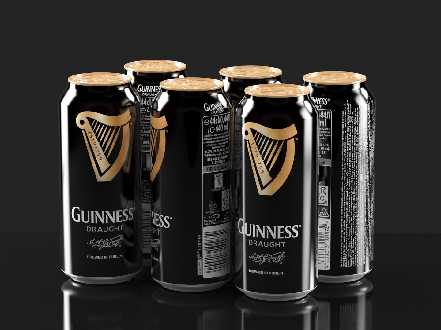 3D Guiness Beer Model - TurboSquid 1224651