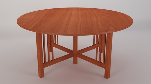 3d pedestal table model
