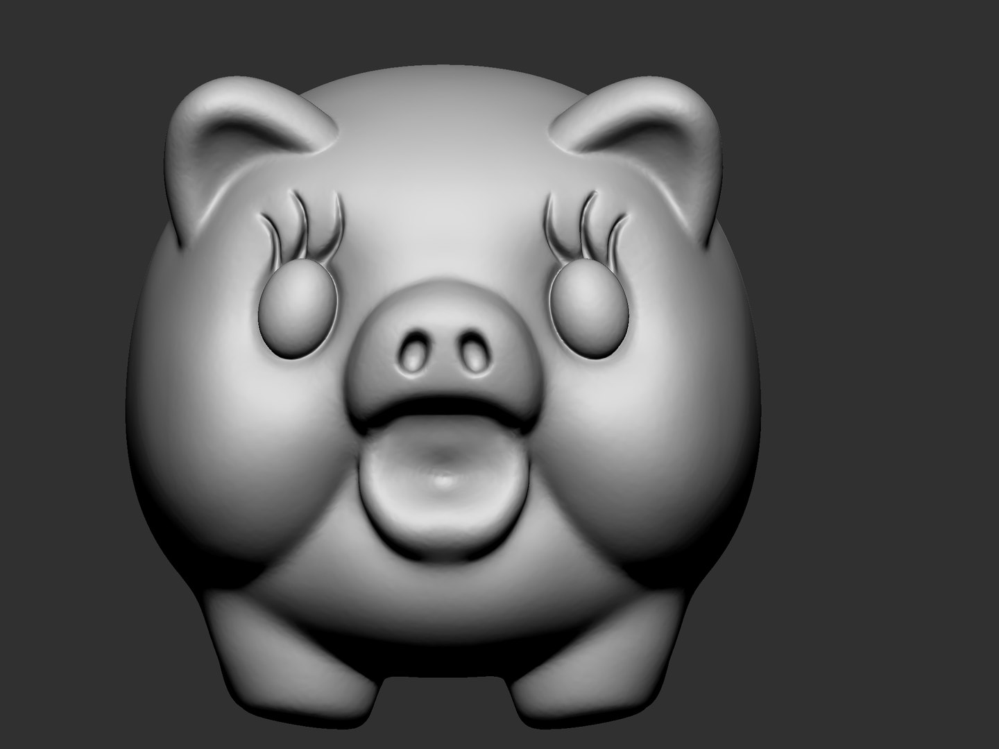 Pig cute 3D model - TurboSquid 2178303