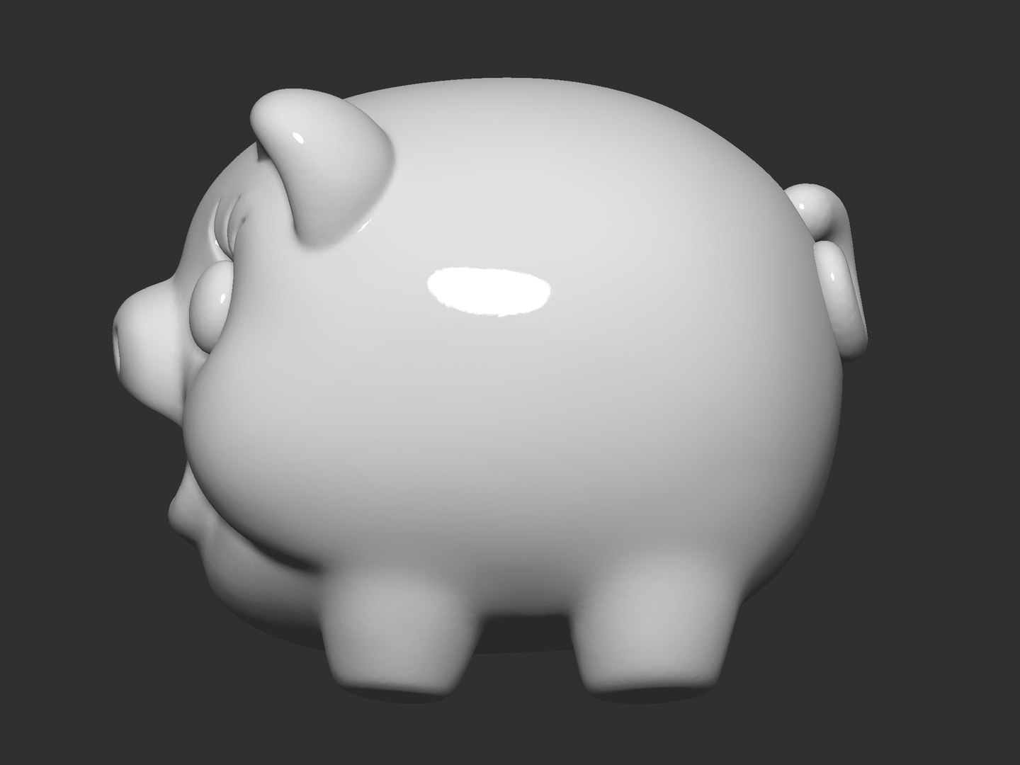 Pig cute 3D model - TurboSquid 2178303