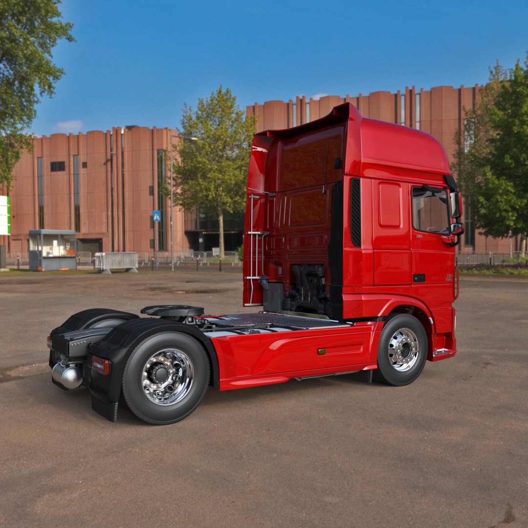 3D daf xf 2020 semi truck - TurboSquid 1453532