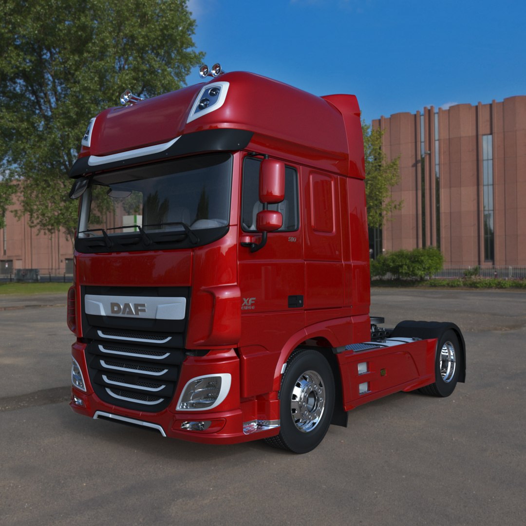 3D daf xf 2020 semi truck - TurboSquid 1453532