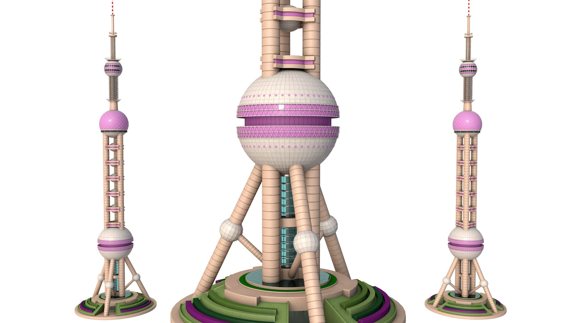 Pearl Tower 3D Model - TurboSquid 1838839
