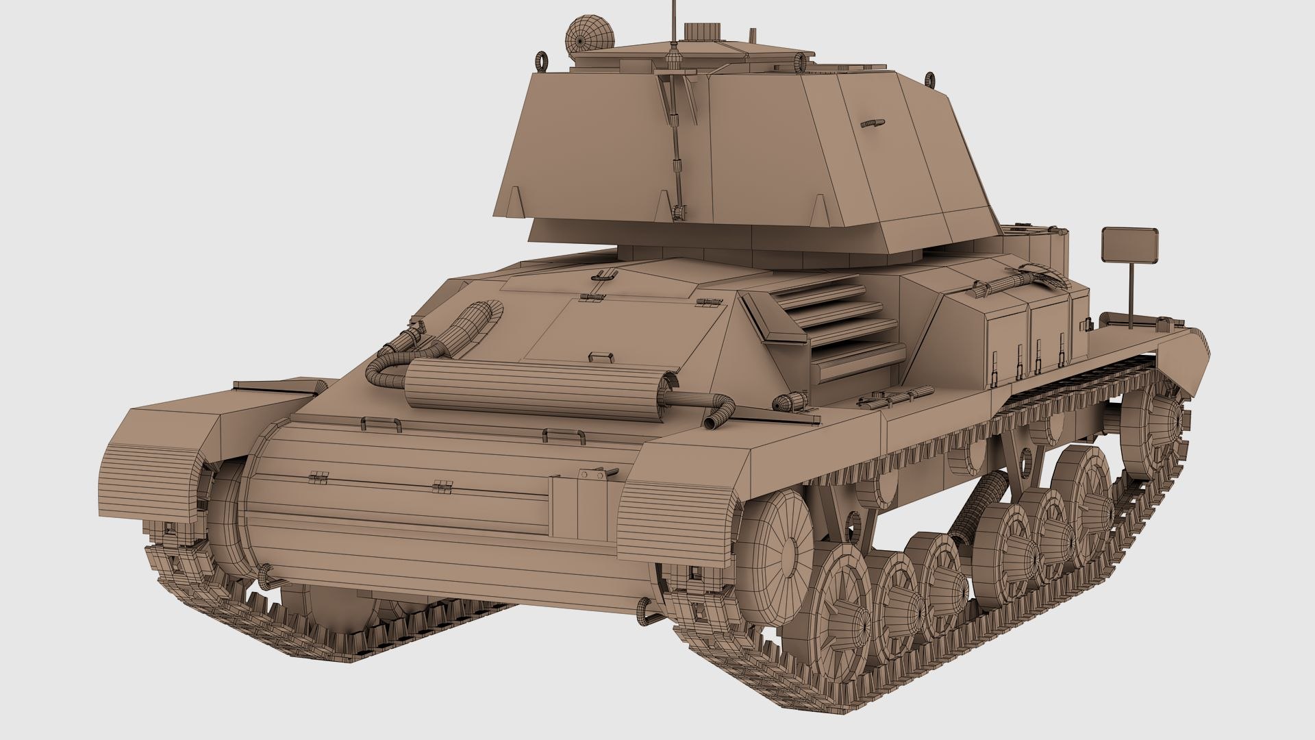 3D A9 Cruiser Mk1 Tank Model - TurboSquid 2366143