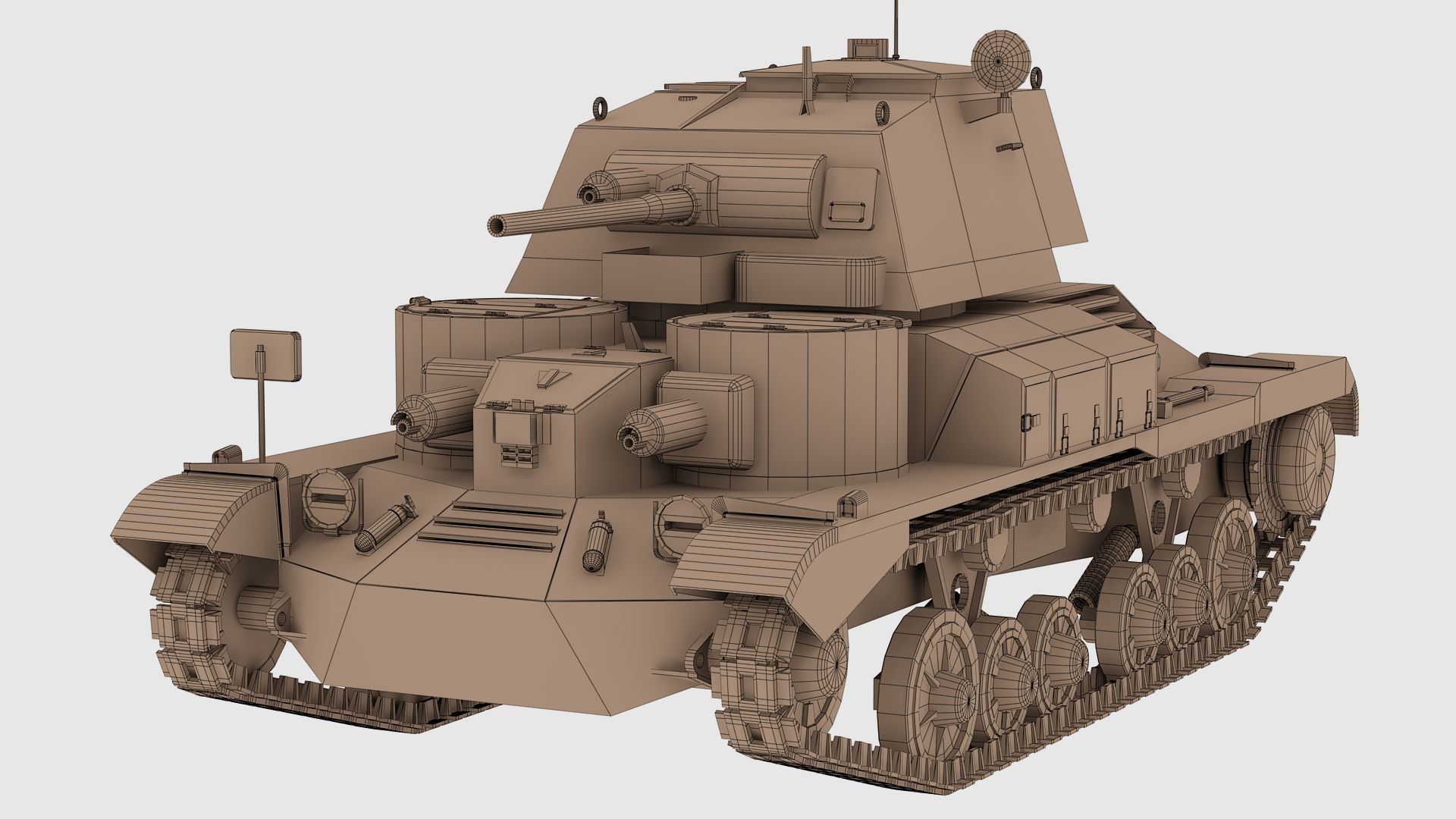 3D A9 Cruiser Mk1 Tank Model - TurboSquid 2366143