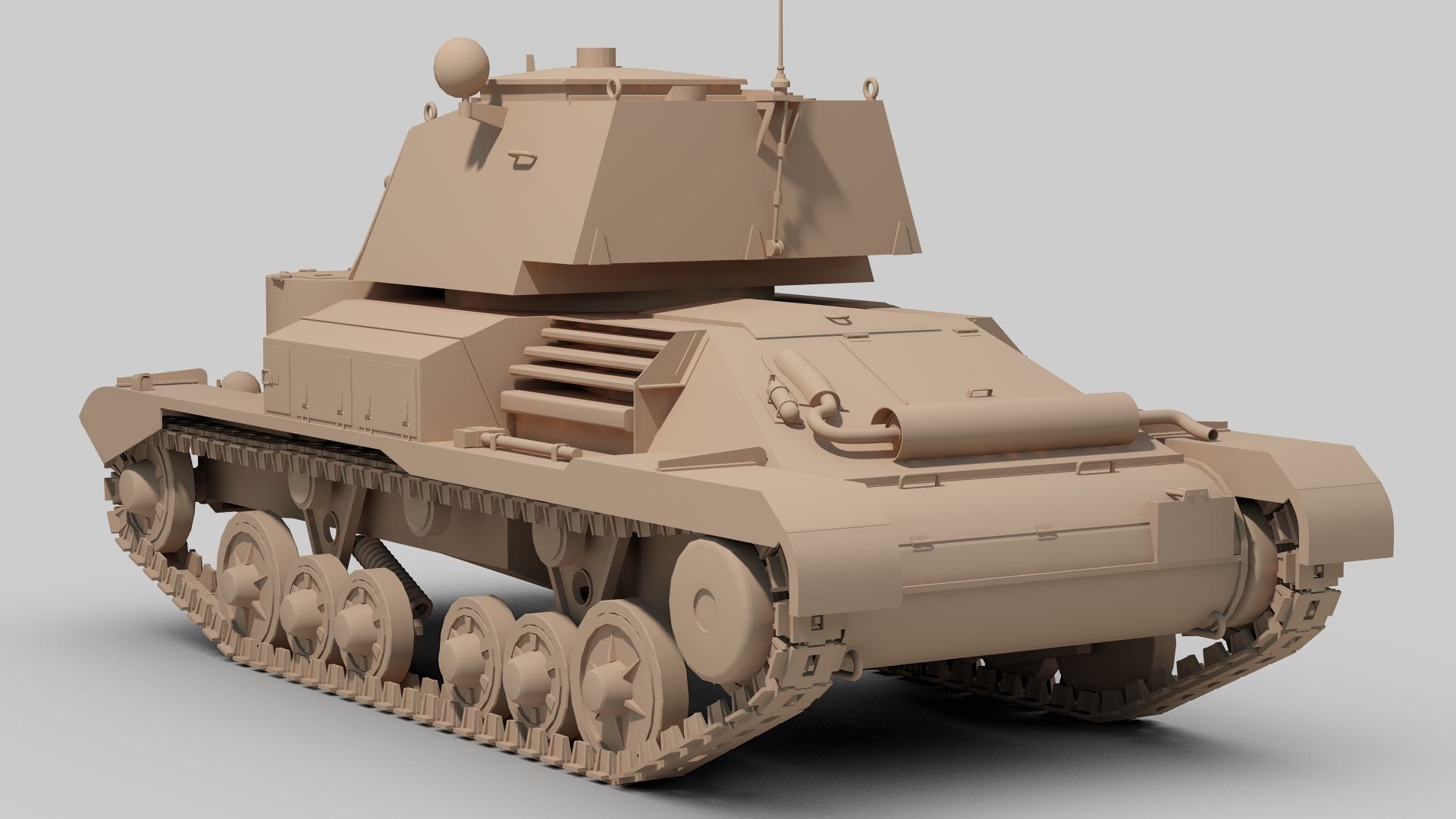 3D A9 Cruiser Mk1 Tank Model - TurboSquid 2366143