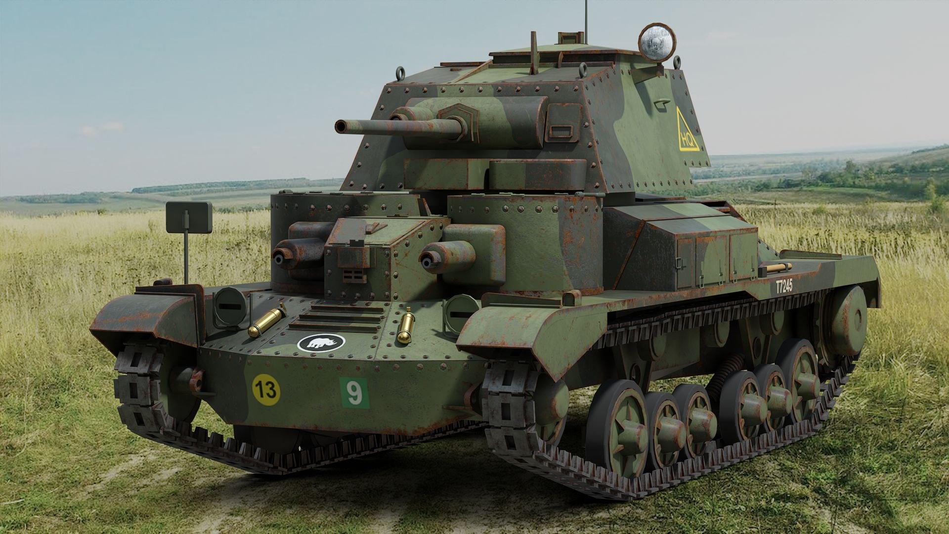 3D A9 Cruiser Mk1 Tank Model - TurboSquid 2366143