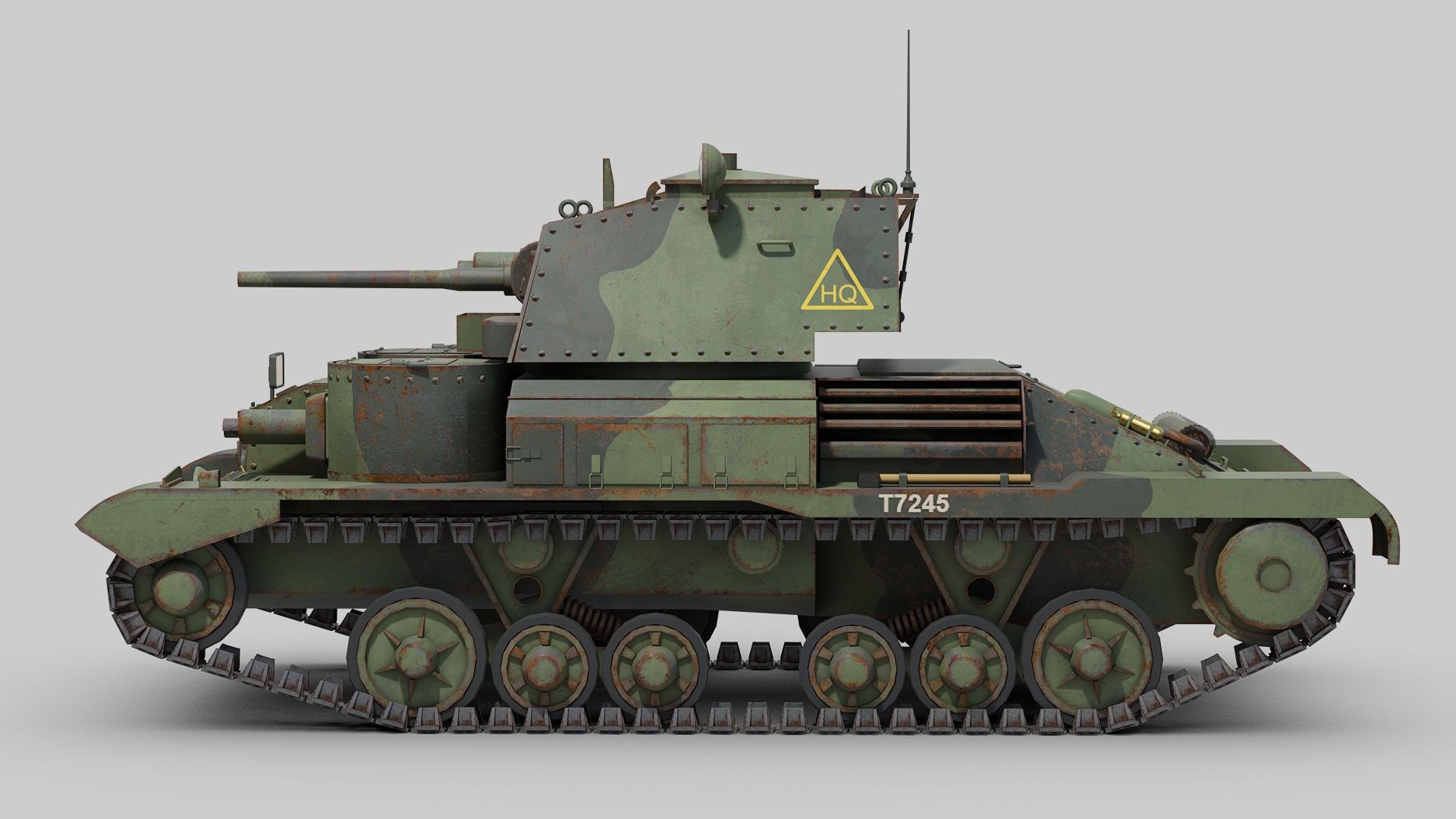3D A9 Cruiser Mk1 Tank Model - TurboSquid 2366143