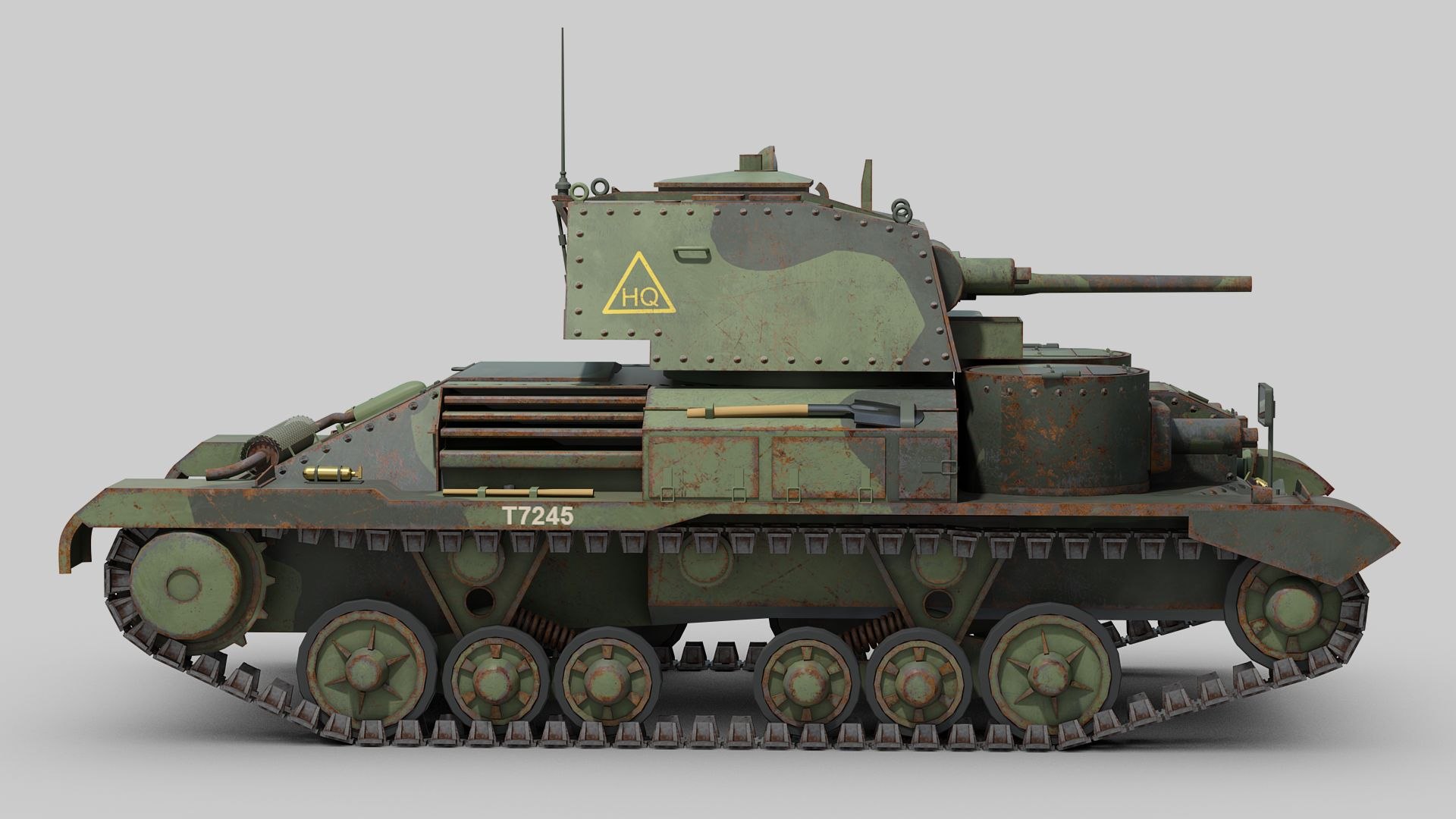 3D A9 Cruiser Mk1 Tank Model - TurboSquid 2366143