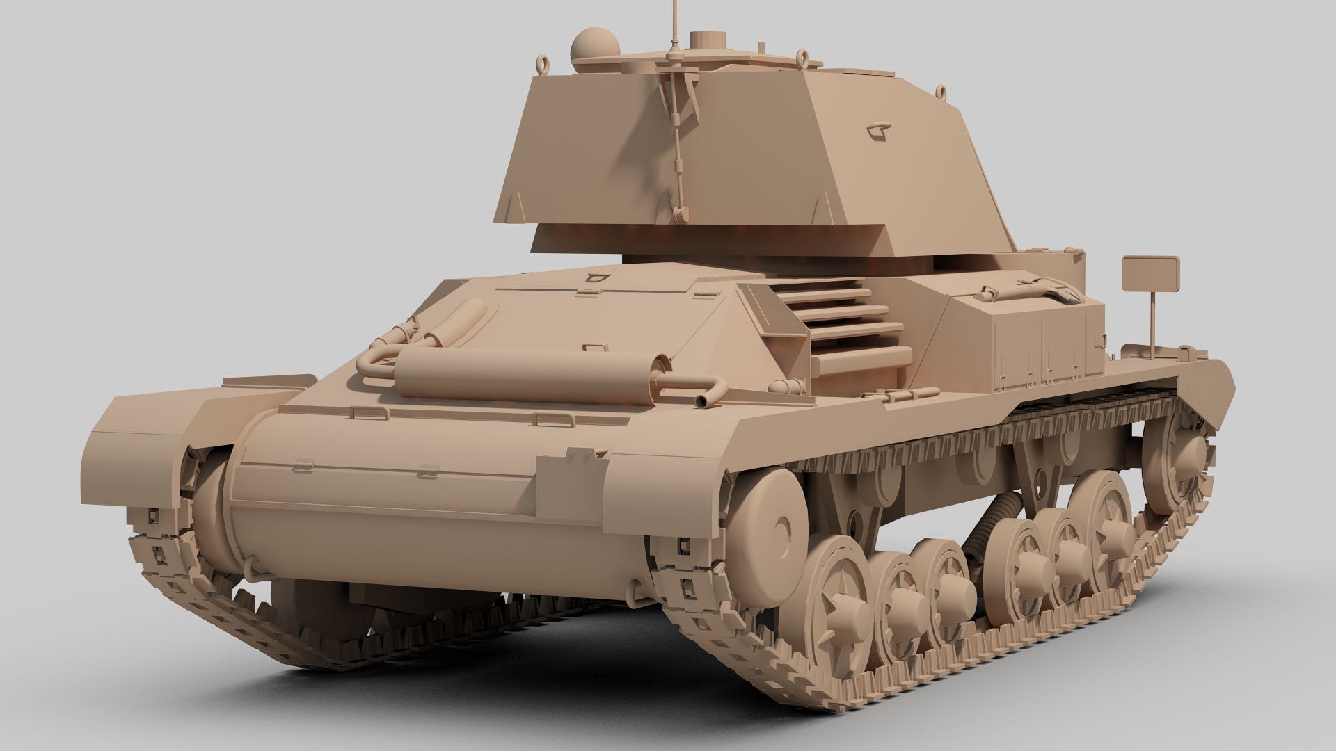 3D A9 Cruiser Mk1 Tank Model - TurboSquid 2366143