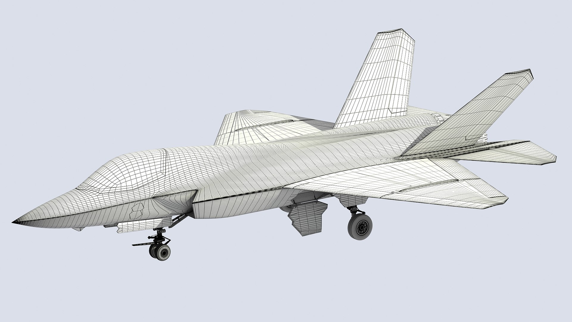 3D J35 Chinese Stealth Jet Fighter Model - TurboSquid 2311565