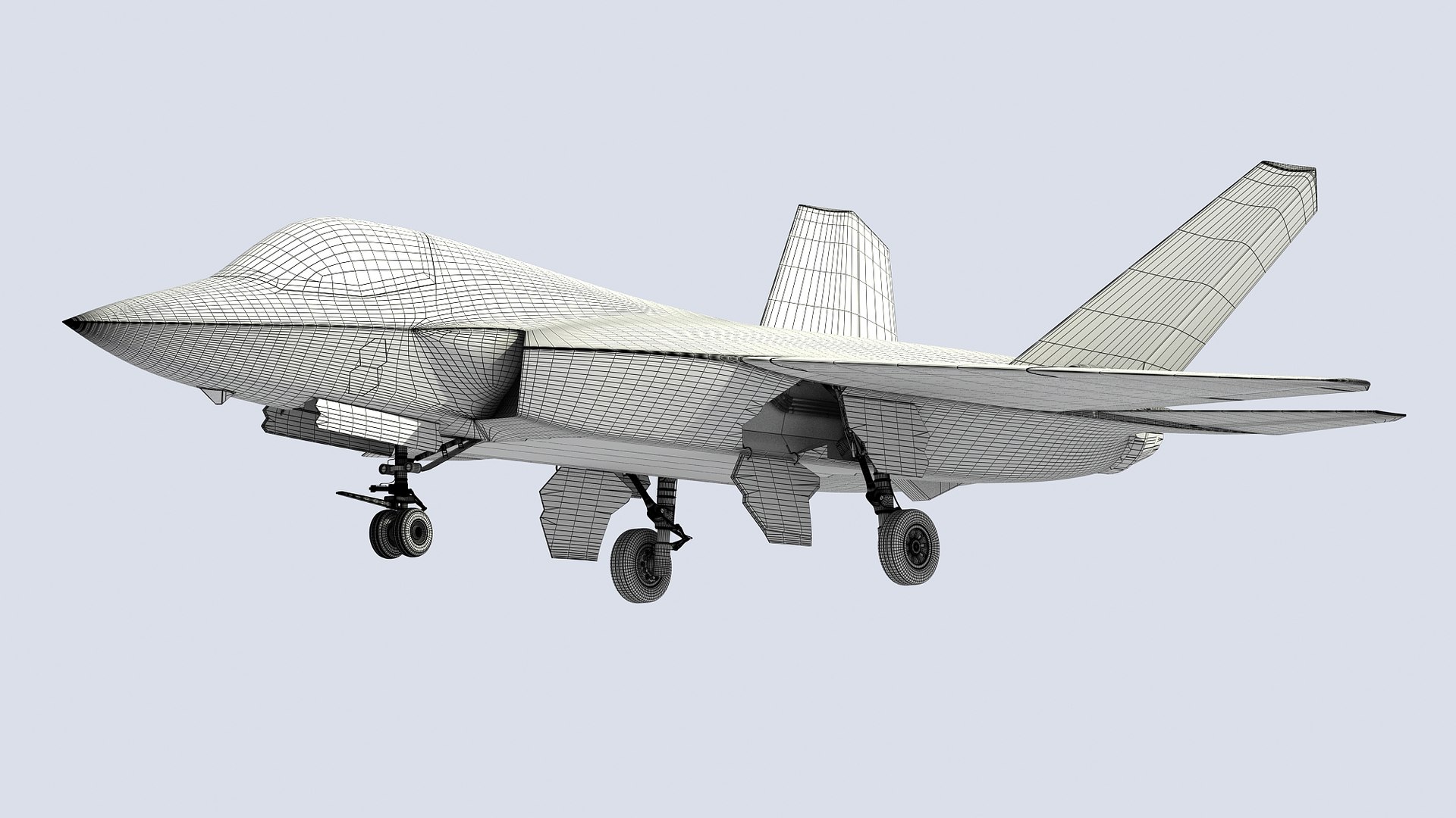 3D J35 Chinese Stealth Jet Fighter Model - TurboSquid 2311565