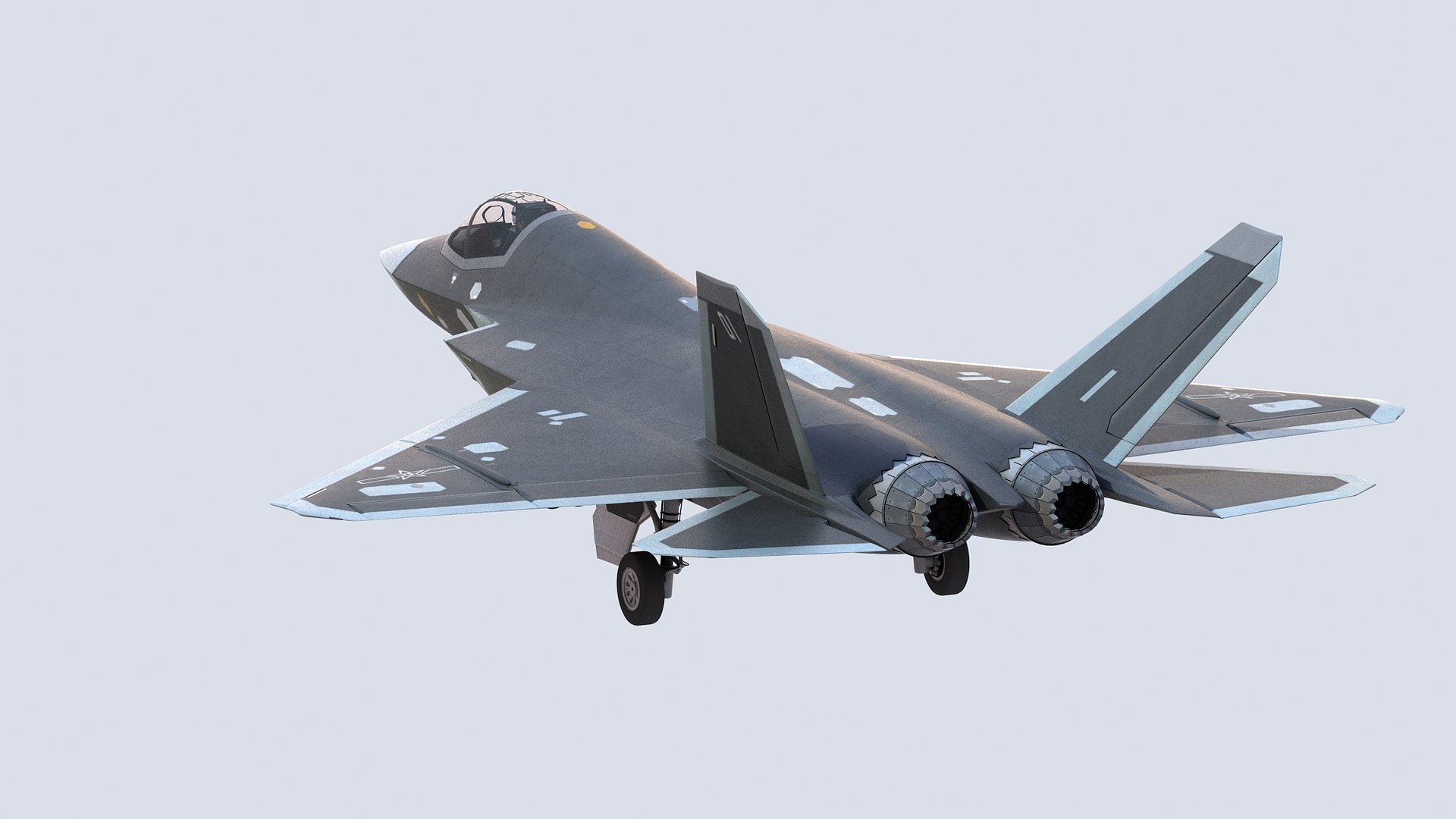 3D J35 Chinese Stealth Jet Fighter Model - TurboSquid 2311565