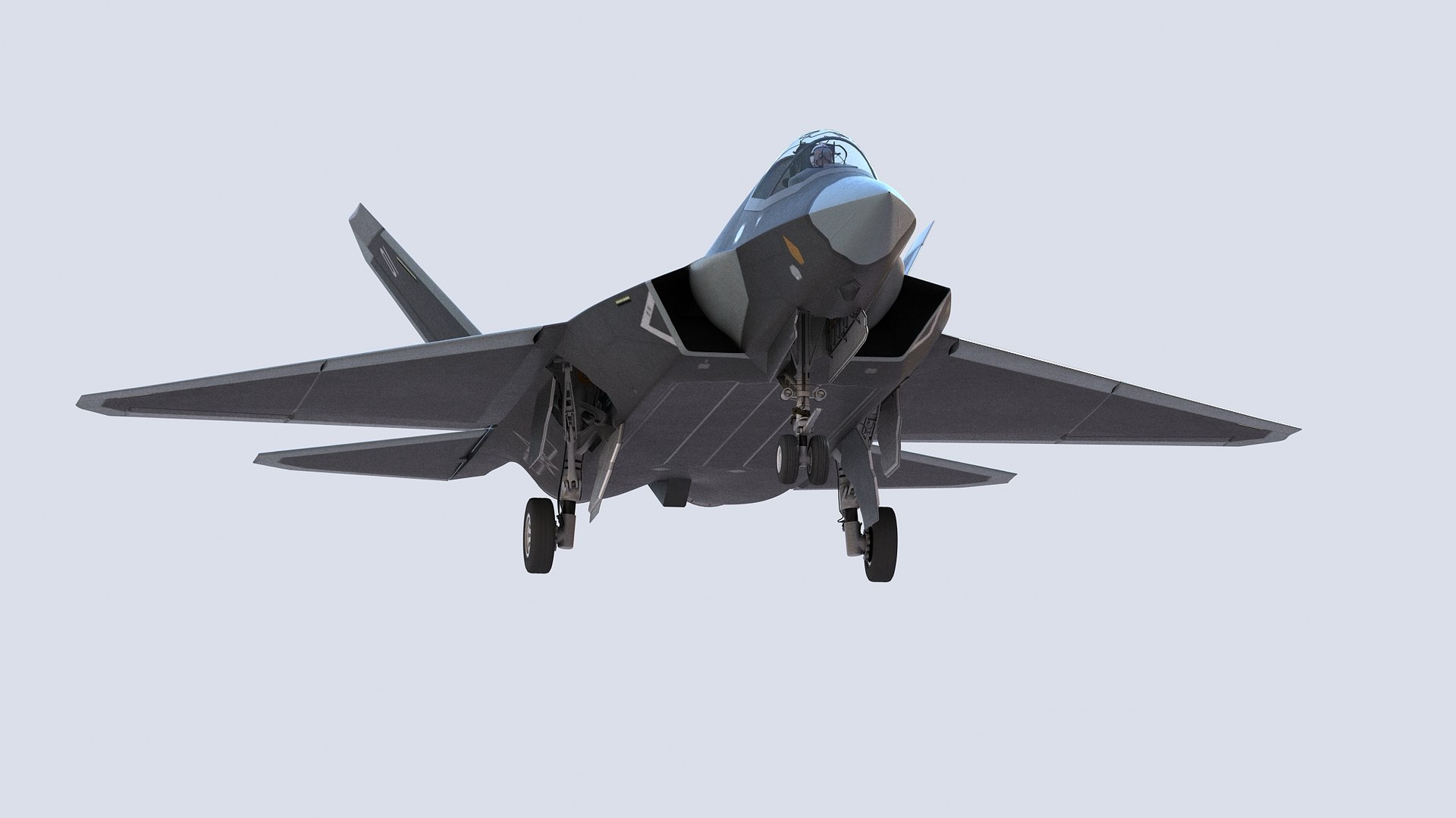 3D J35 Chinese Stealth Jet Fighter Model - TurboSquid 2311565