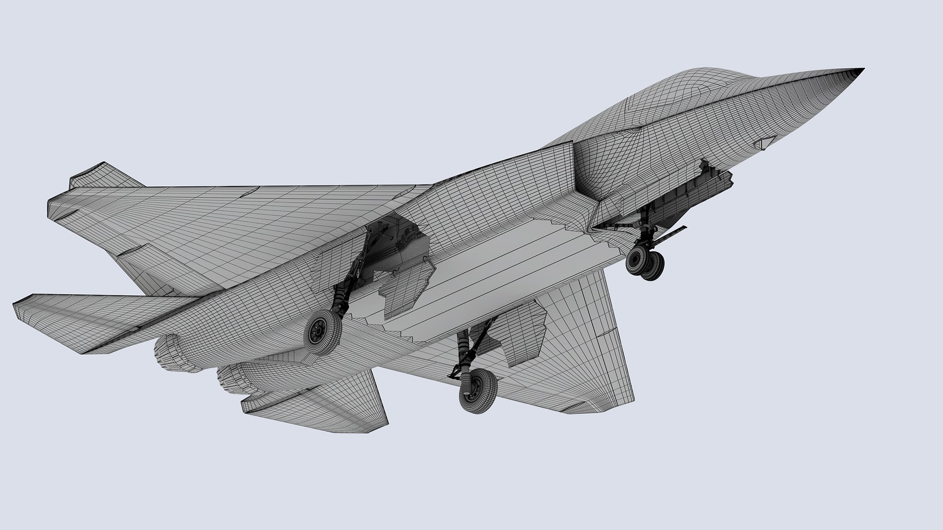 3D J35 Chinese Stealth Jet Fighter Model - TurboSquid 2311565