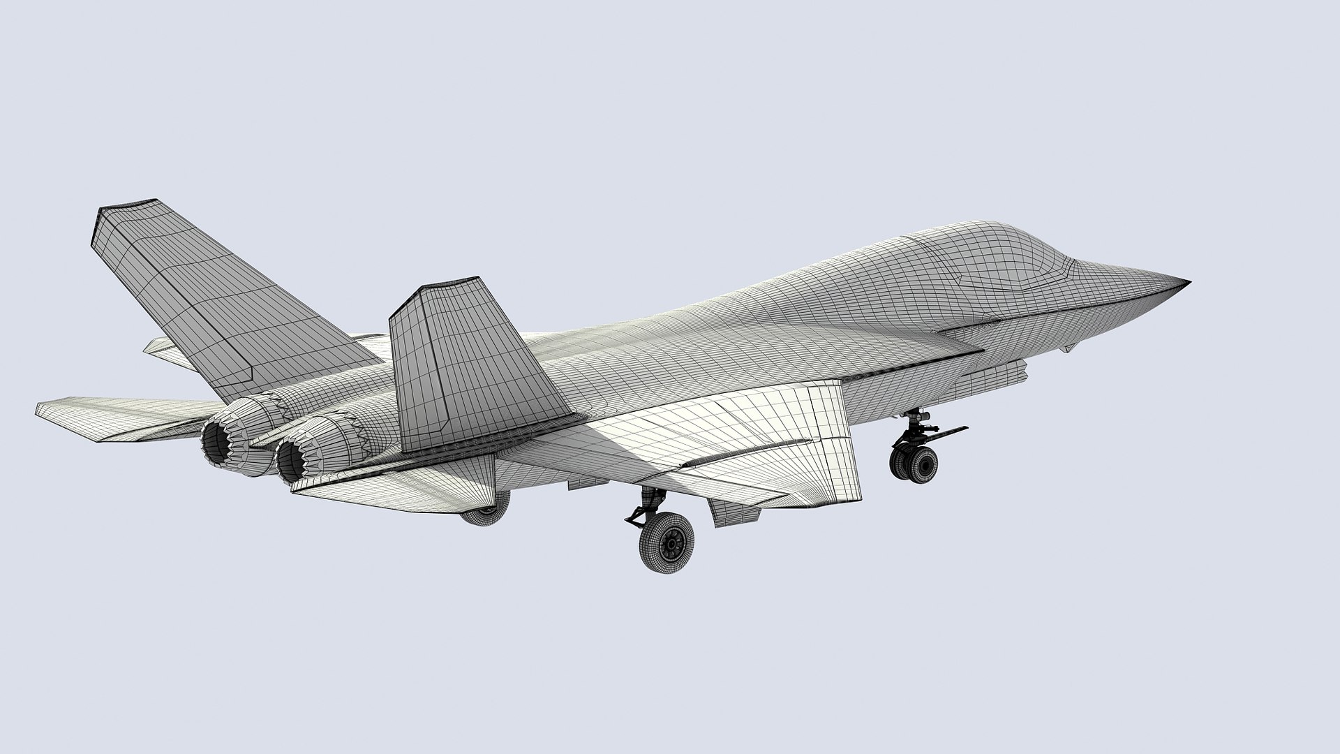3D J35 Chinese Stealth Jet Fighter Model - TurboSquid 2311565