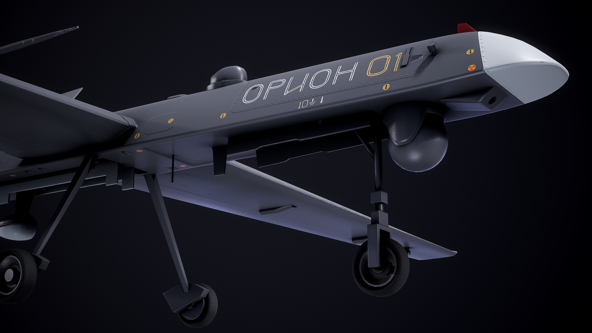 3D UAV Orion E PBR model - TurboSquid 1811490