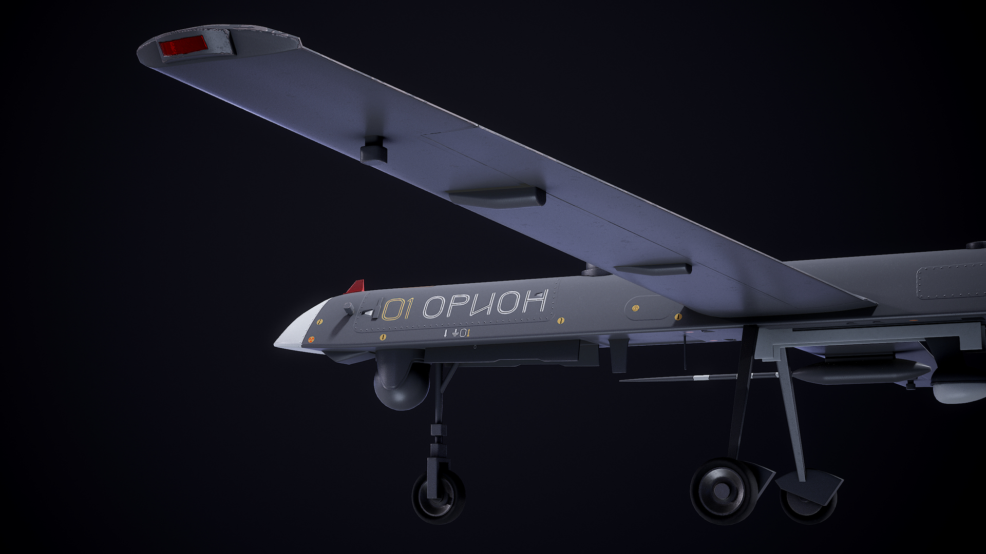 modelo 3d UAV Orion E PBR - TurboSquid 1811490