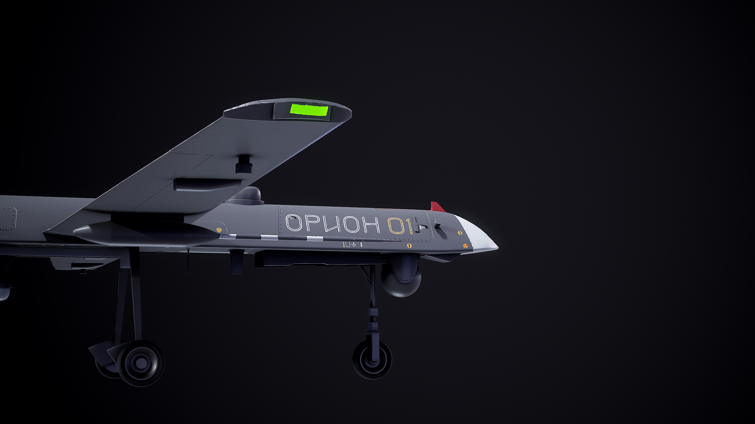modelo 3d UAV Orion E PBR - TurboSquid 1811490