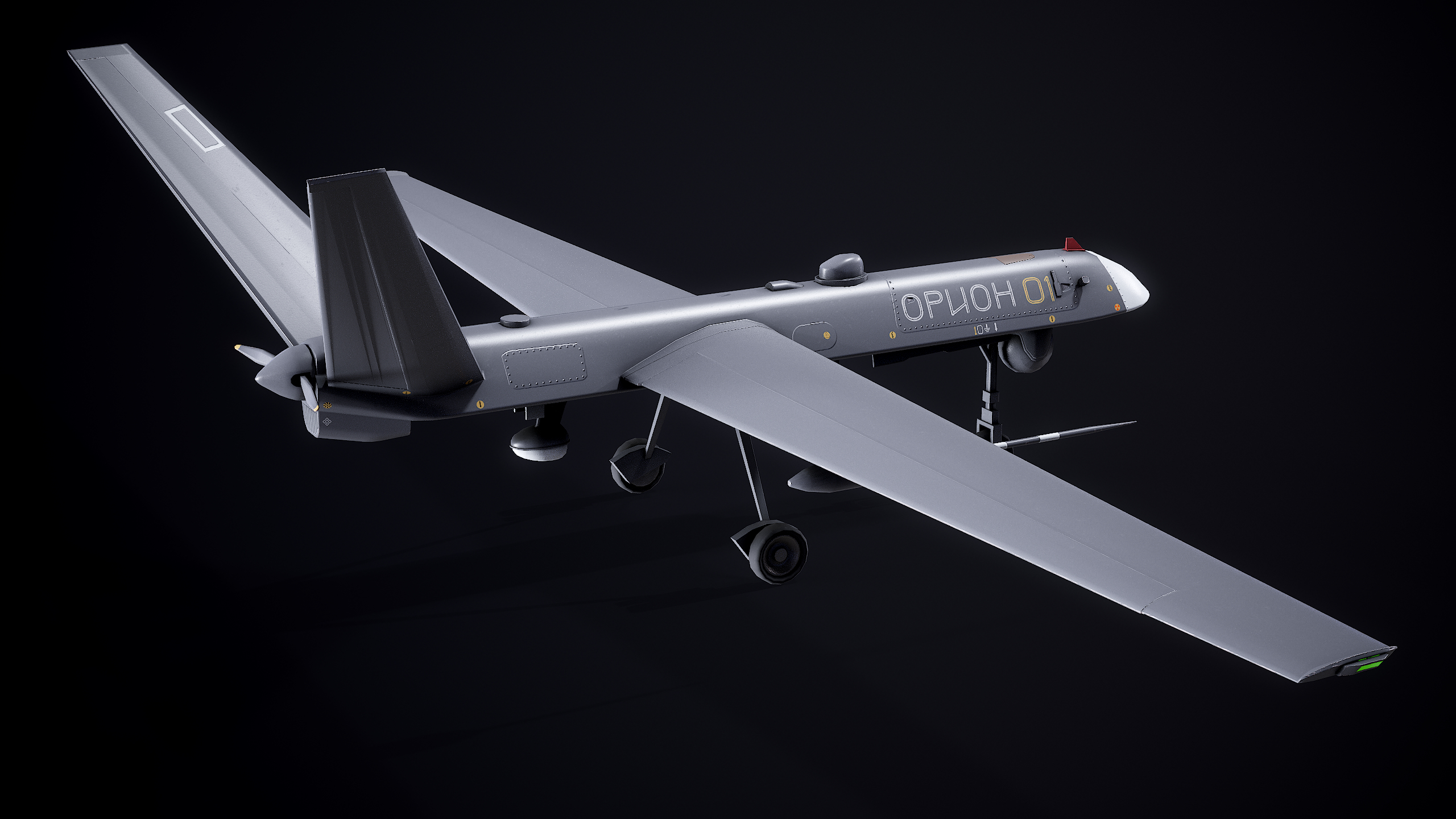 3D UAV Orion E PBR model - TurboSquid 1811490