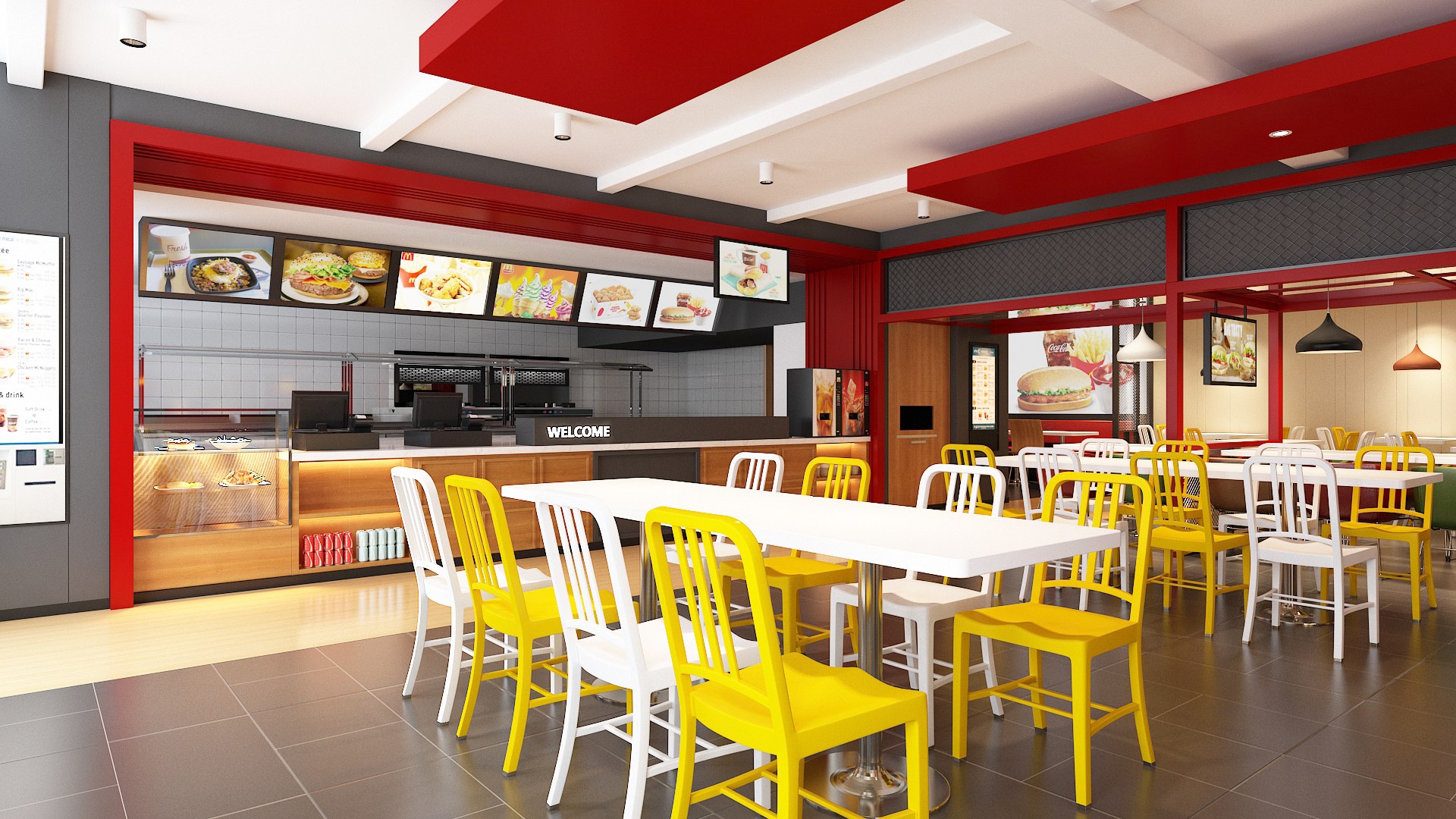 3D Fast Food Restaurant 04 Model - TurboSquid 1911661