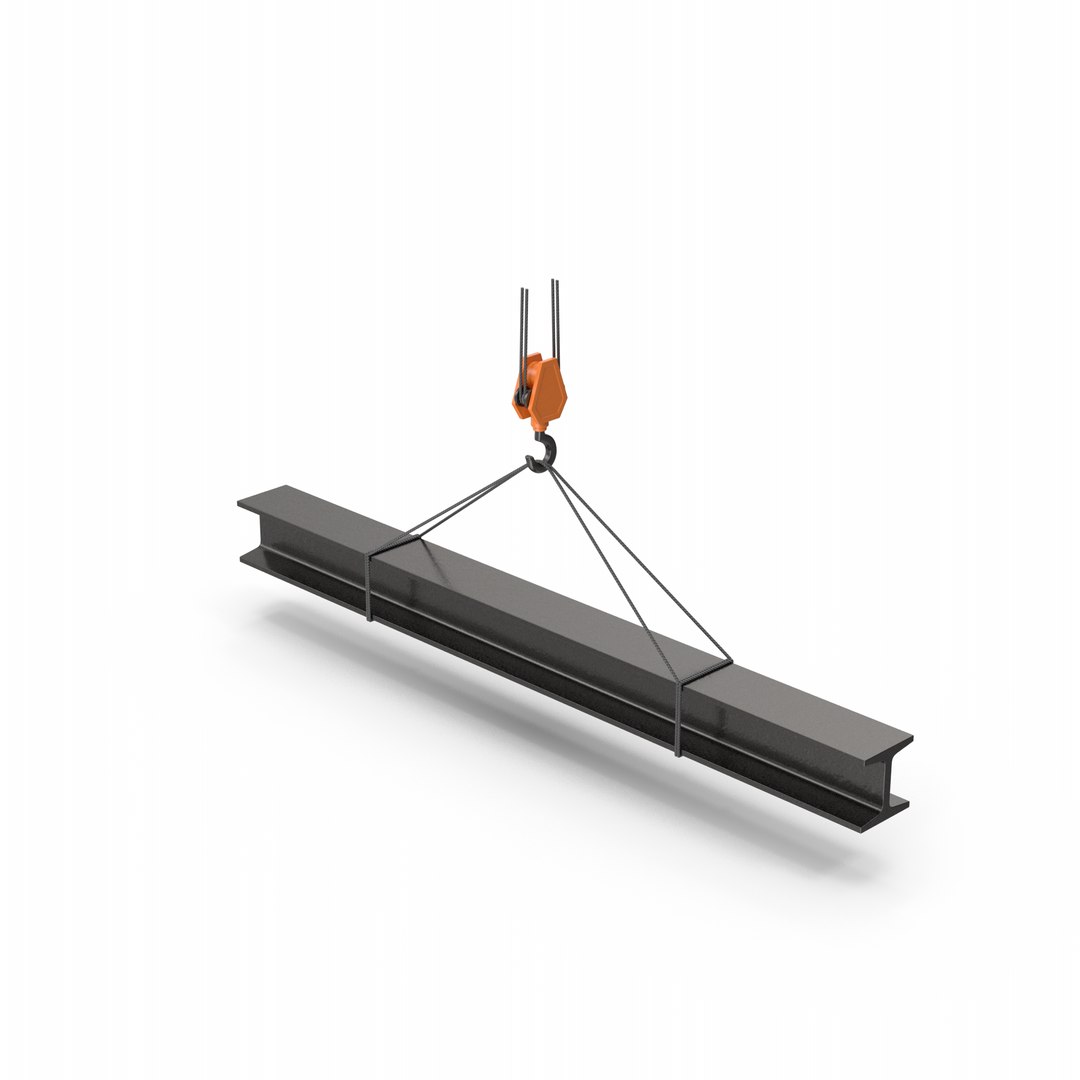 Crane Hook And Hanging Metal Beam 3D Model - TurboSquid 2228689
