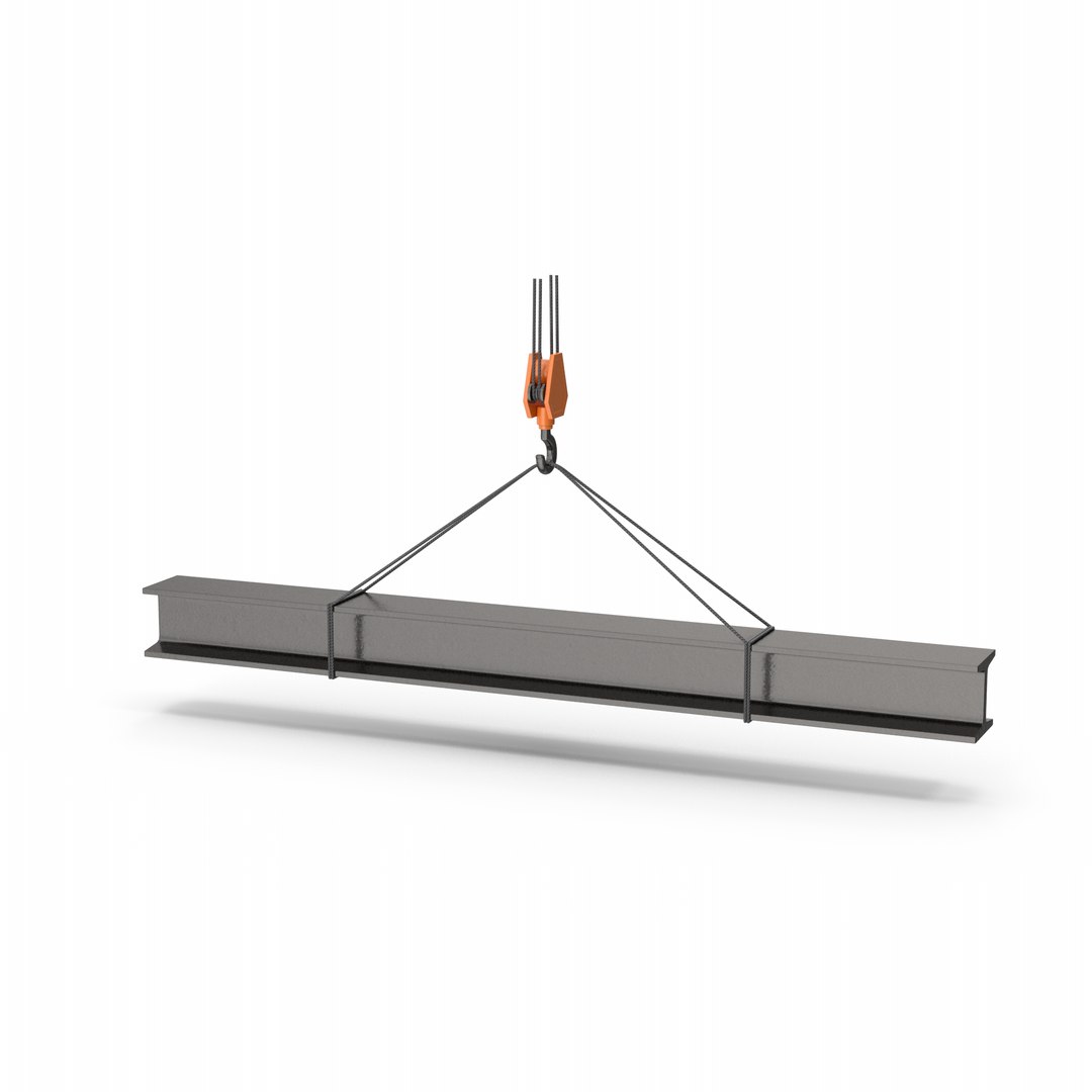 Crane Hook And Hanging Metal Beam 3D Model - TurboSquid 2228689