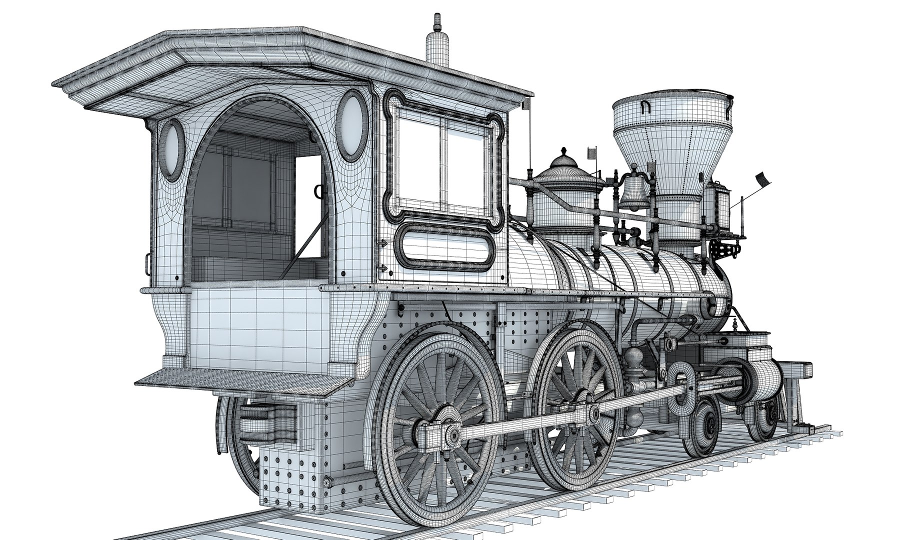Jupiter locomotive train 3D - TurboSquid 1378459