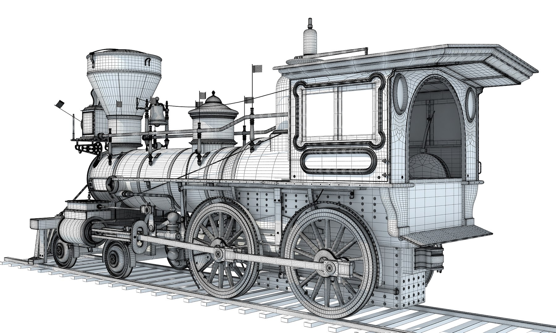 Jupiter locomotive train 3D - TurboSquid 1378459