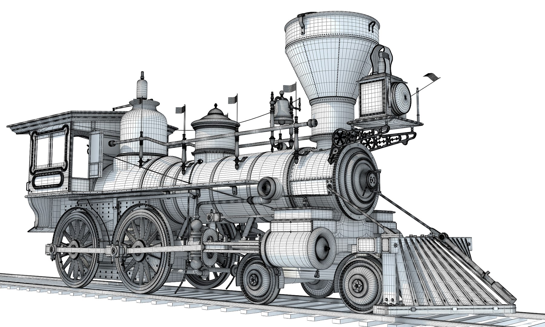 Jupiter locomotive train 3D - TurboSquid 1378459