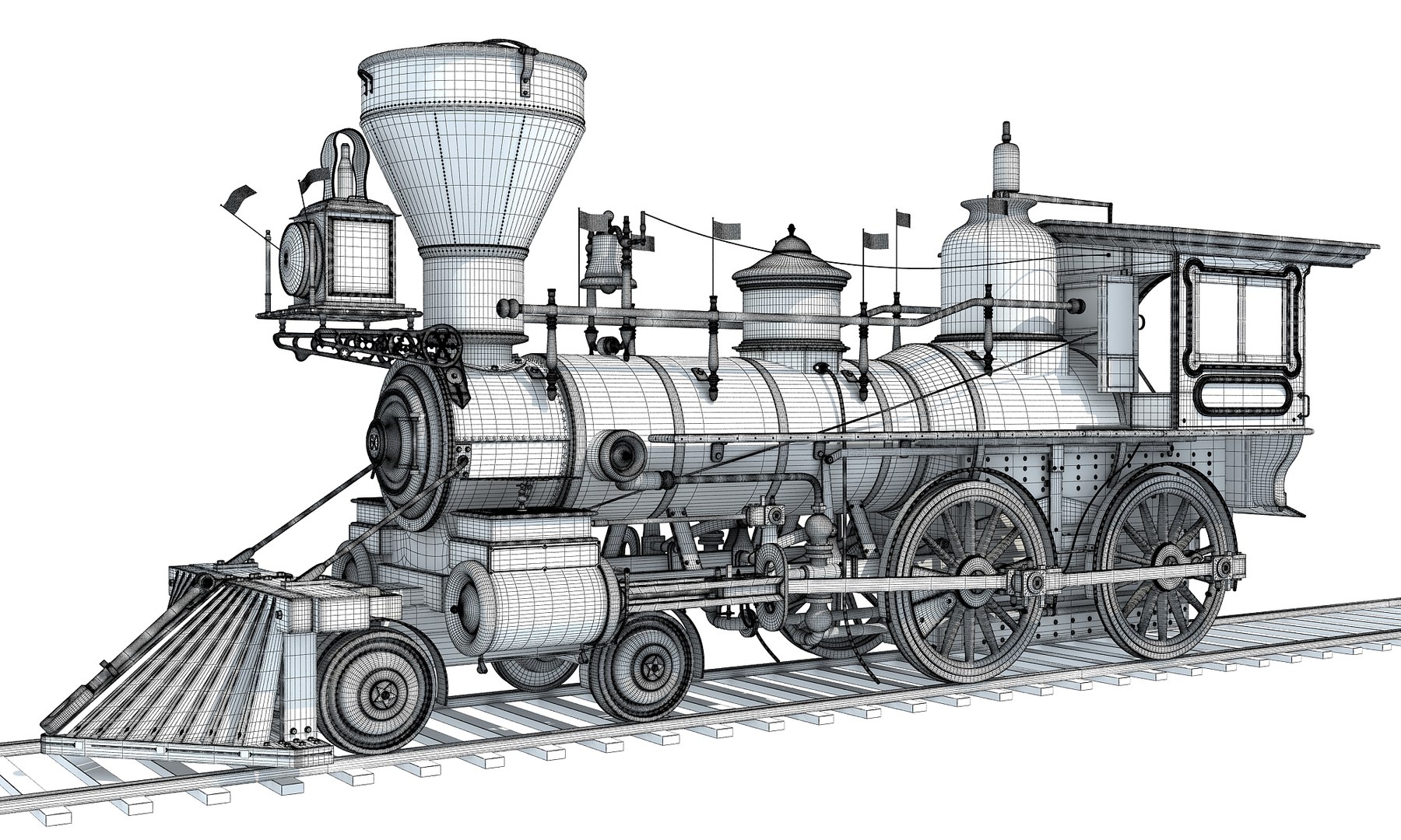 Jupiter locomotive train 3D - TurboSquid 1378459