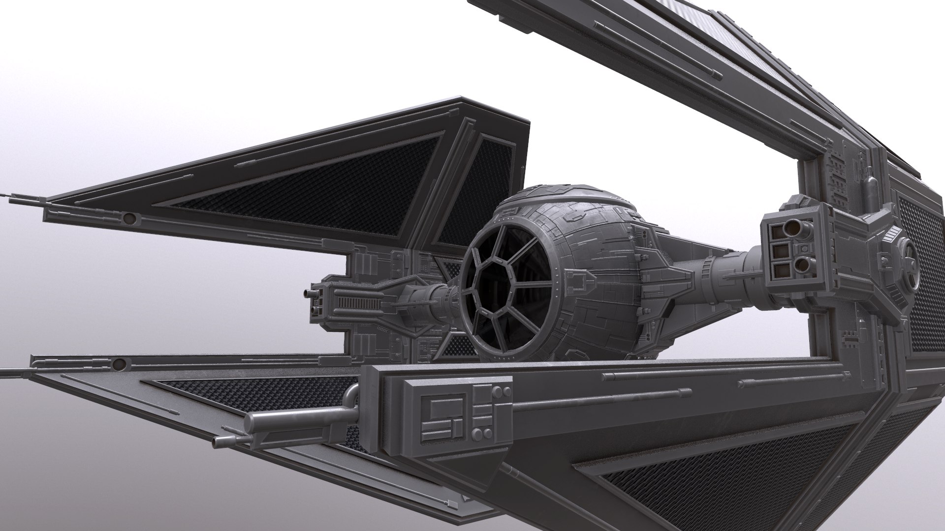 3D Tie Interceptor - TurboSquid 1311276