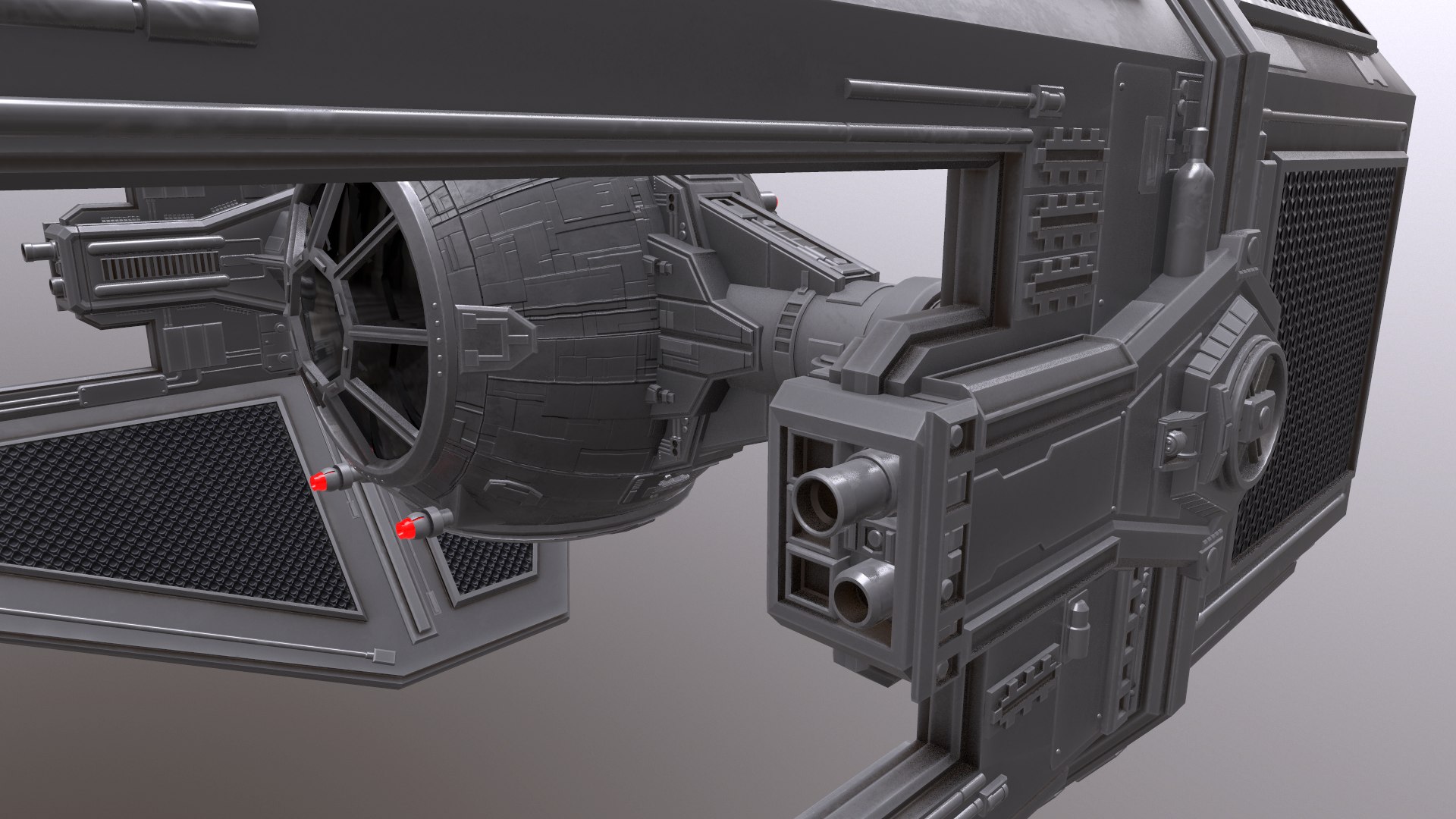 3D Tie Interceptor - TurboSquid 1311276