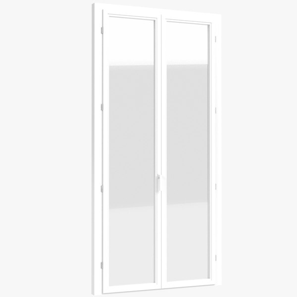 Double French window 3D - TurboSquid 1810816