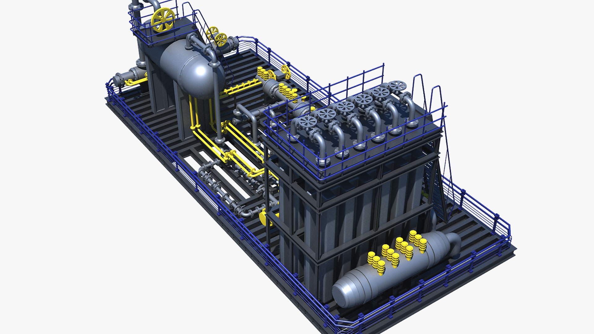 4-Metering Skid Set-02 3D Model - TurboSquid 1964559