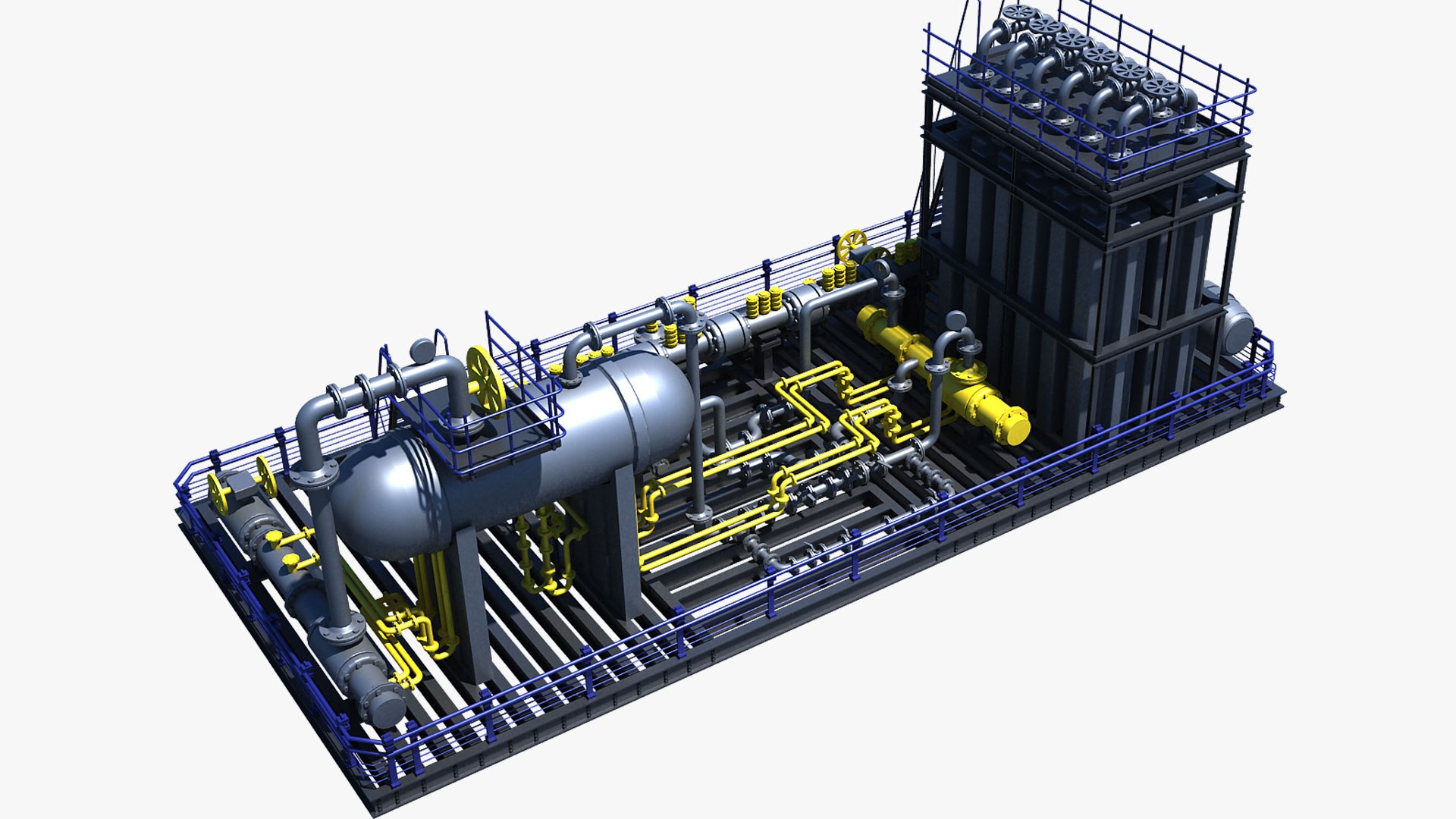 4-Metering Skid Set-02 3D Model - TurboSquid 1964559