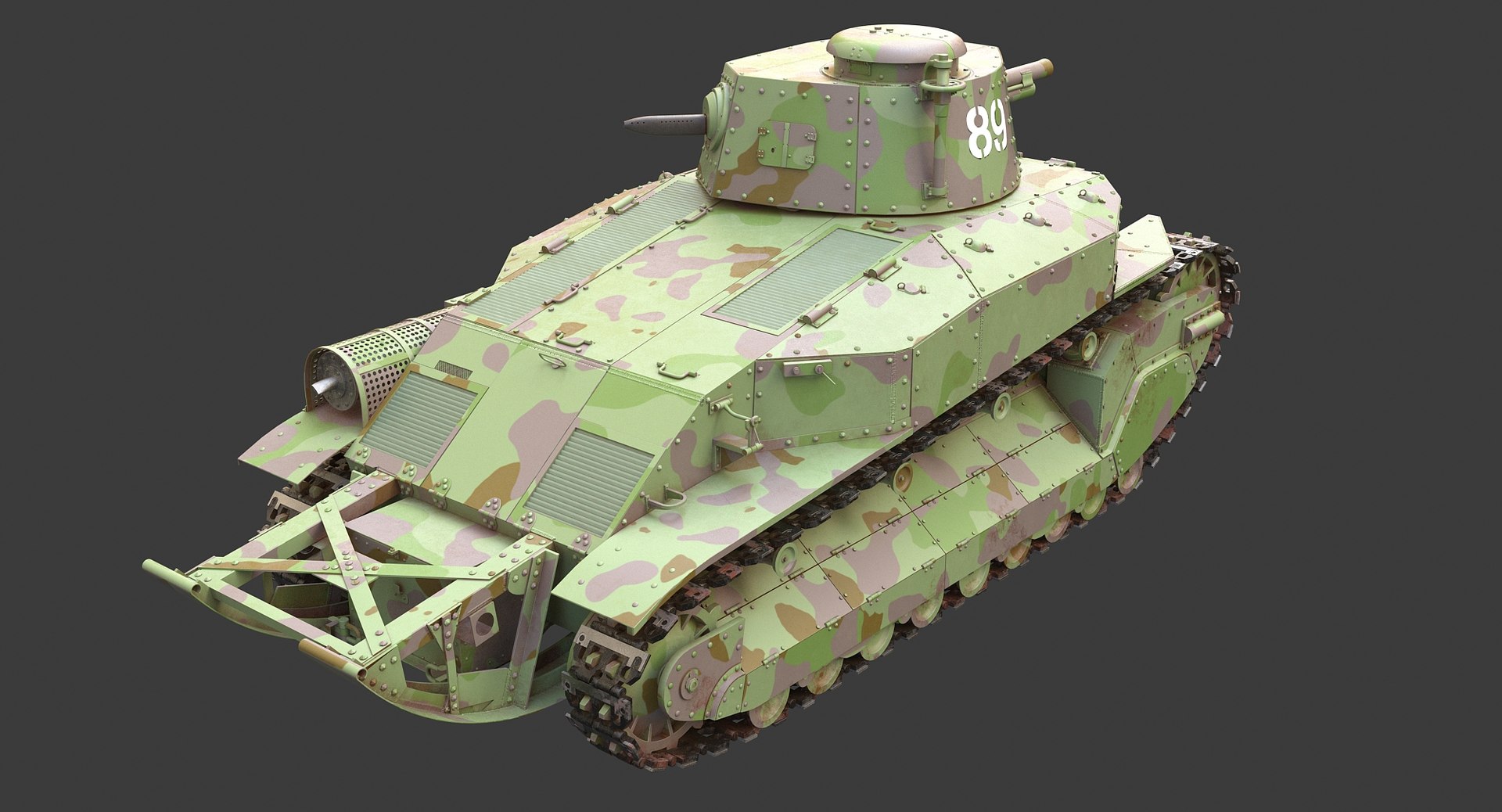 3D Type 89 I-go Model - TurboSquid 1342100