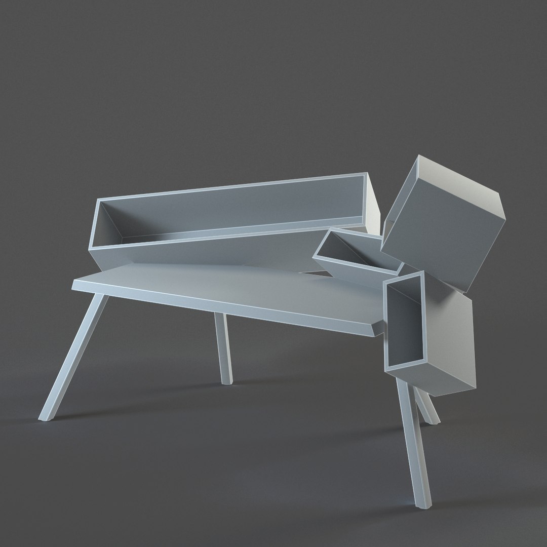 3d Model Of Bram Overdose Desk
